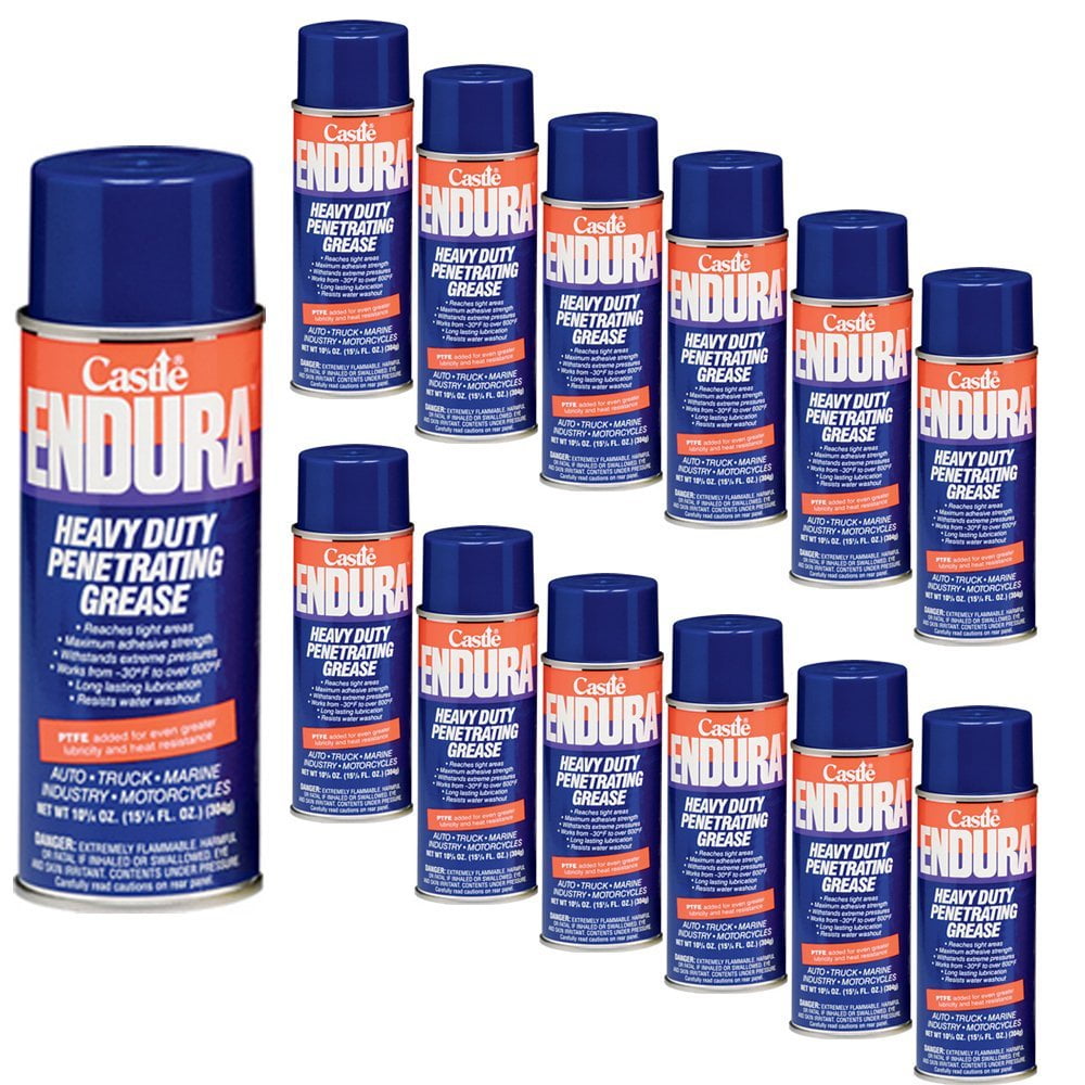 Castle C1630 Endura Heavy Duty Penetrating Grease, 10.75 oz, 12-Pack ...