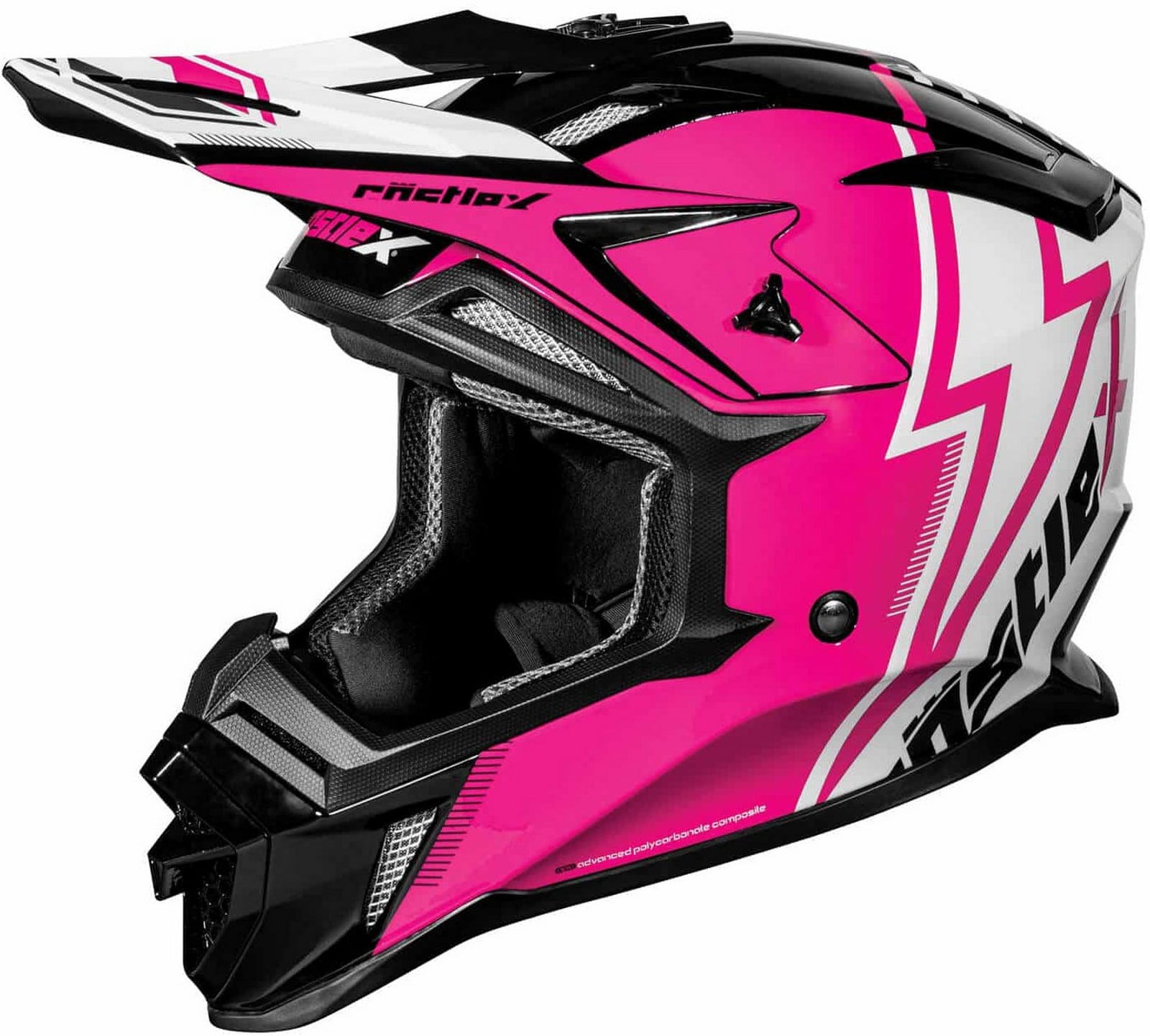 Castle CX200 Jolt MX Offroad Helmet Pink Glo SM - Walmart Business Supplies