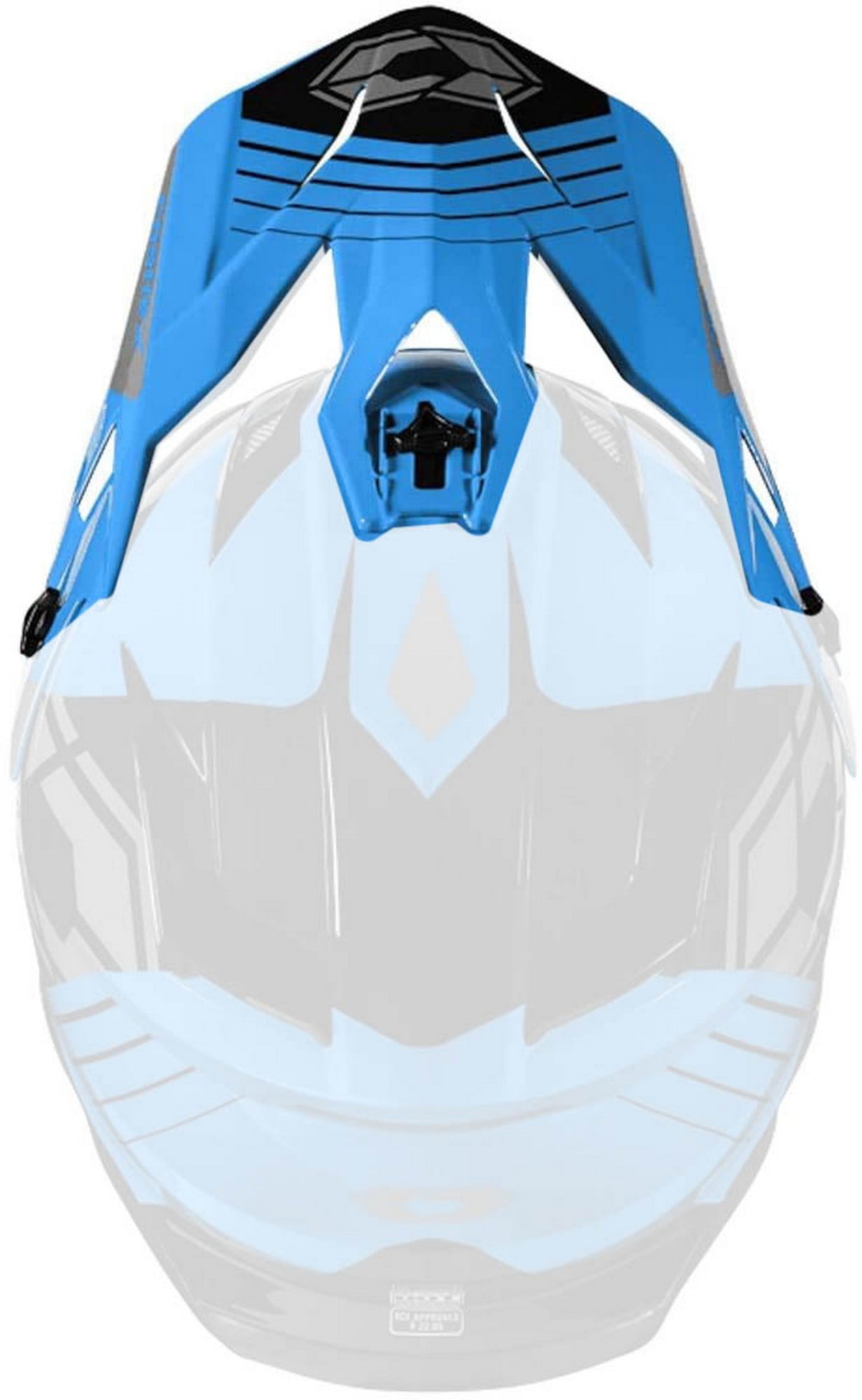 Castle CX200 Sector Helmet Visor/Peak Process Blue - Walmart.com