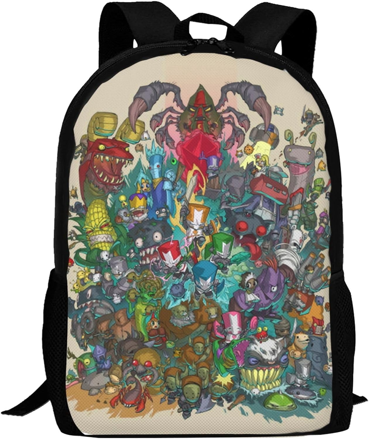 Castle Cartoon Crashers Backpacks Laptop Bag Unisex Anime High-capacity ...