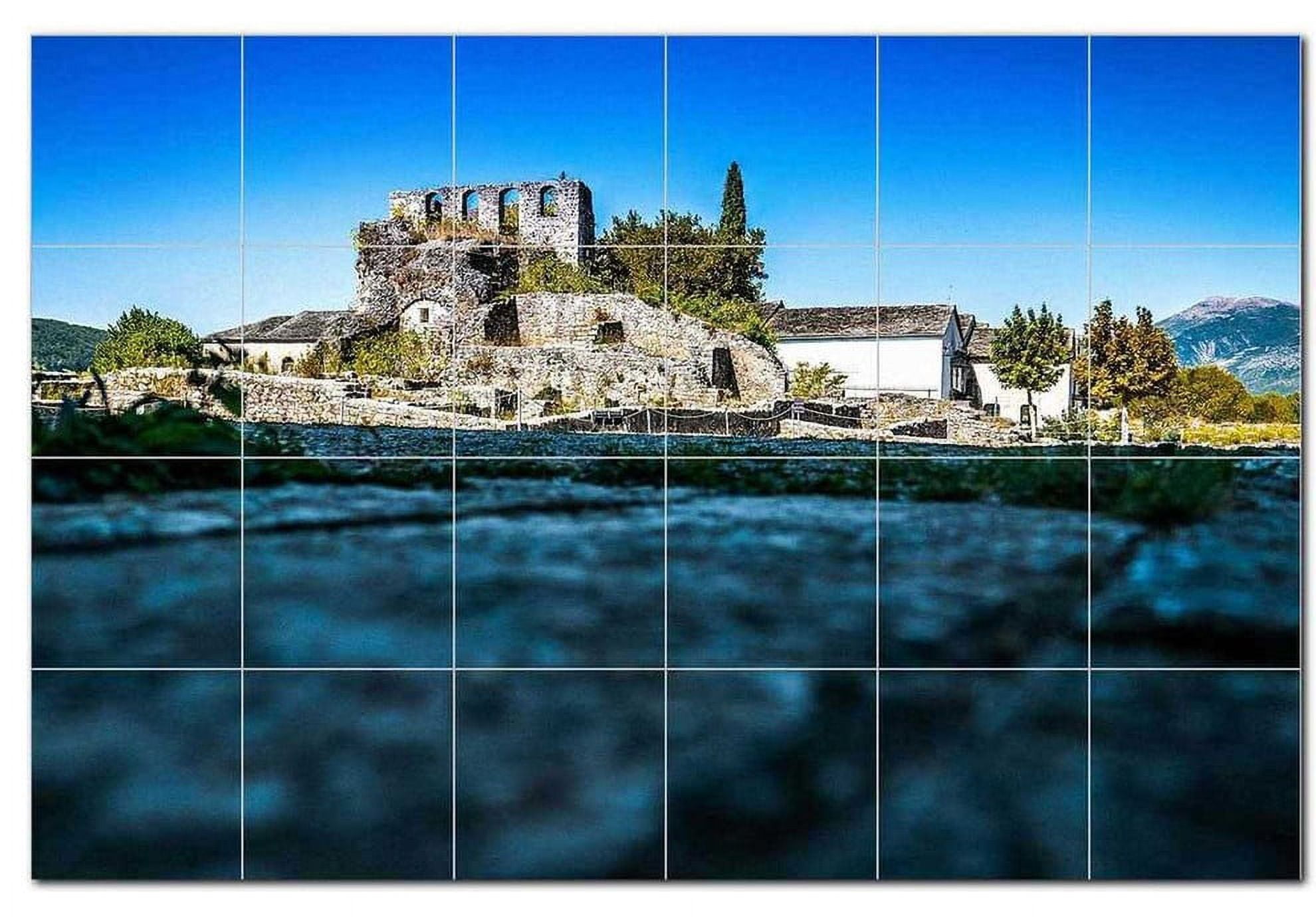 Castle Ceramic Tile Mural Kitchen Backsplash Bathroom Shower, 400461-M64 - Walmart.com