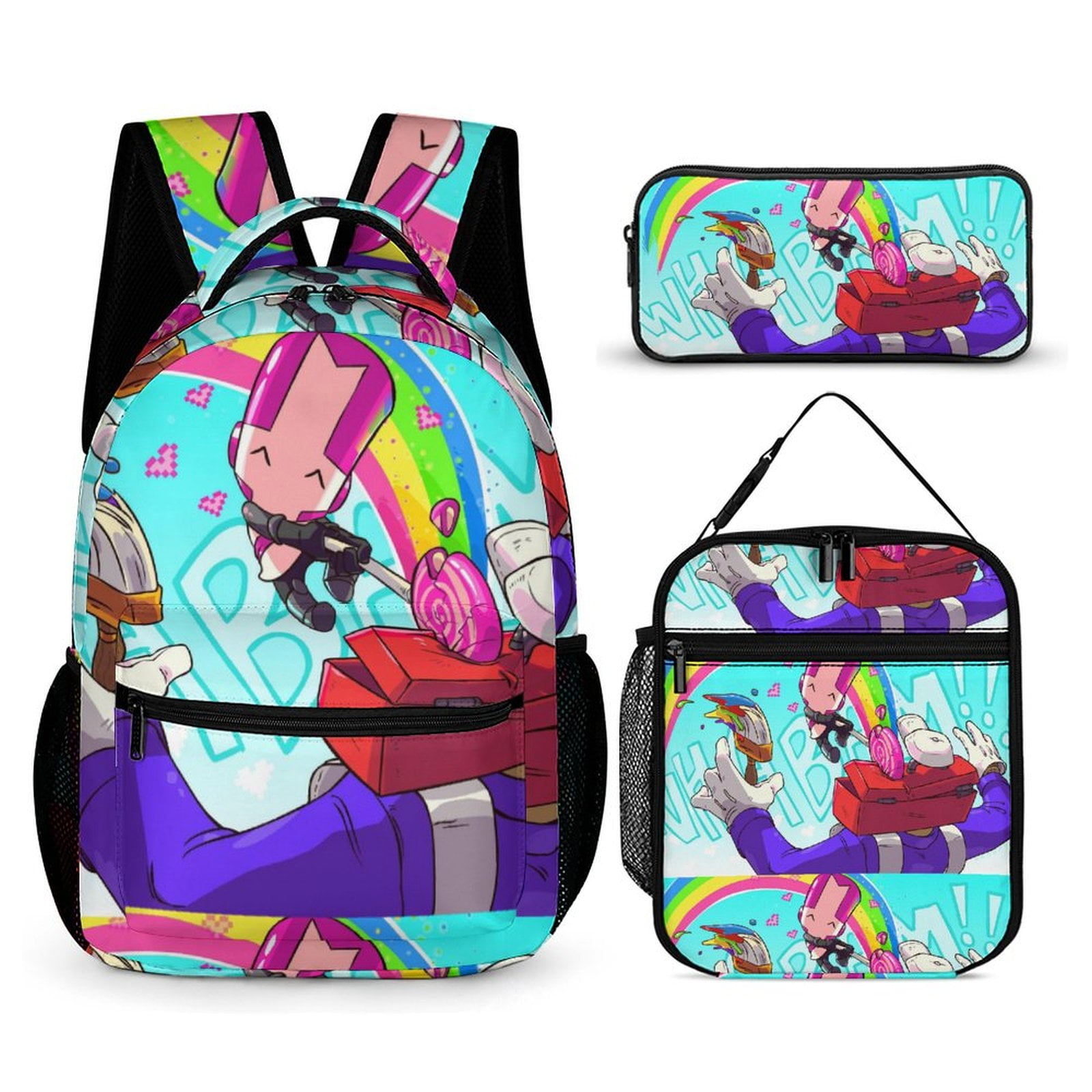 Castle Crashers (4) Lightweight Laptop Travel Backpack For Adults Work ...