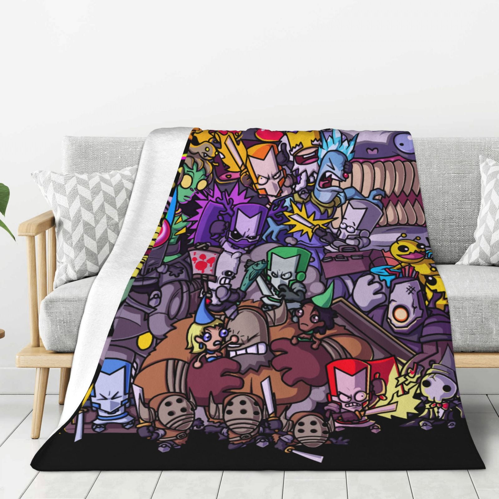 Castle Crashers Blanket Cozy Ultra-Soft Micro Flannel Throw Blanket For ...