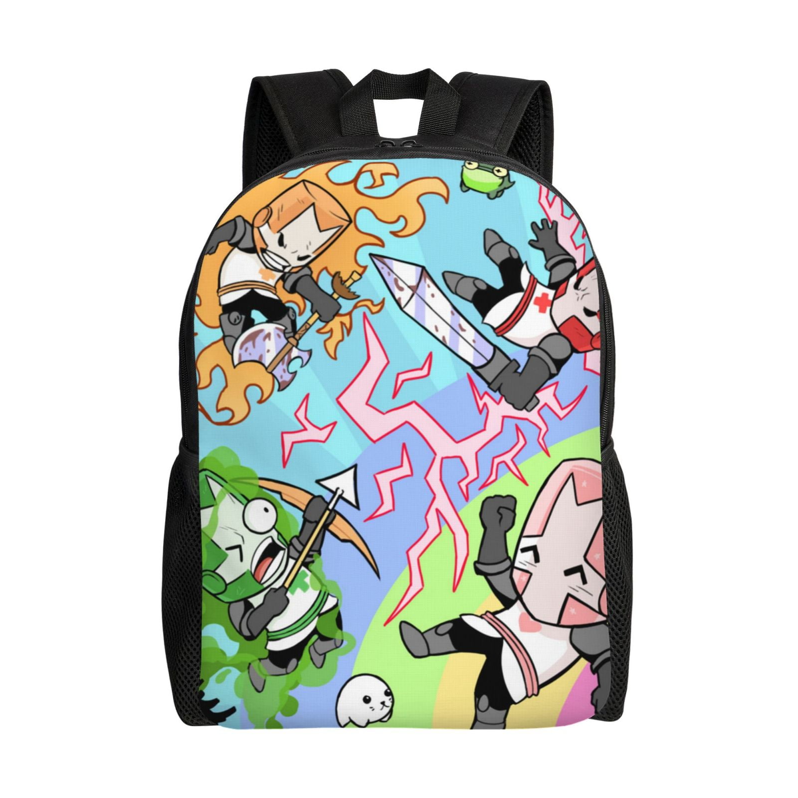 Castle Crashers Characters Backpack Laptop School Bag Student Satchel ...