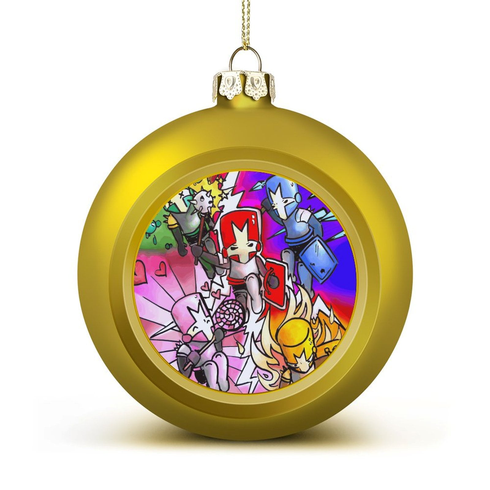 Castle Crashers Christmas Balls Decor Sparkling Christmas Tree Hanging ...