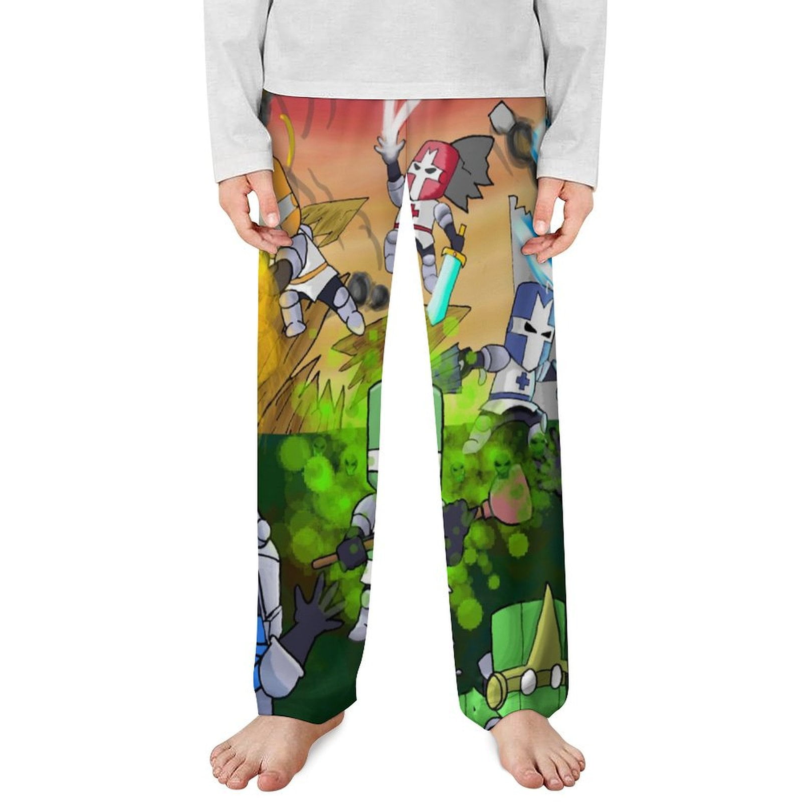 Castle Crashers Comfy Pajamas For Kids Cozy Lounge Straight Leg Home ...