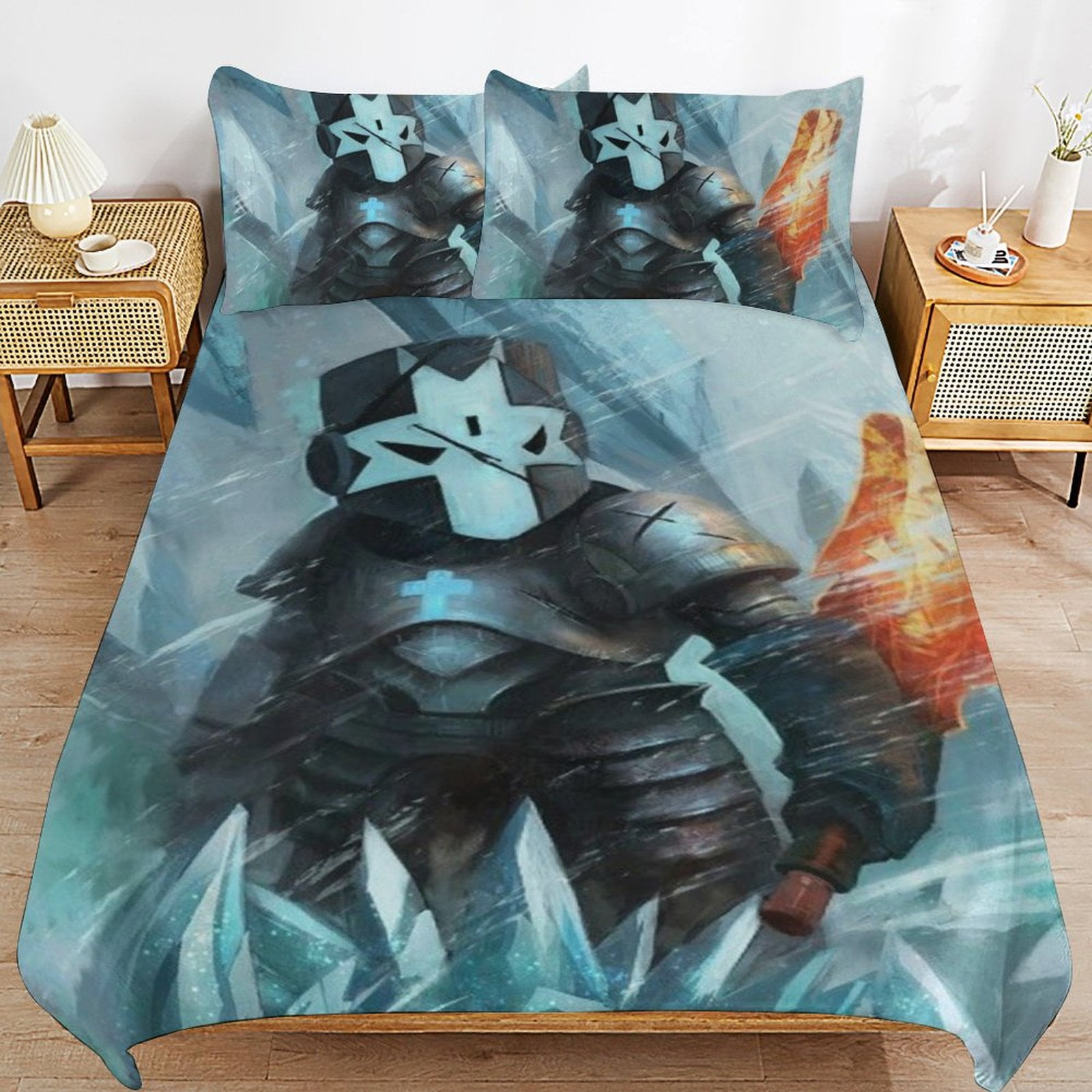 Castle Crashers Duvet Cover 3 Piece Bedding Set,Teen Comforter Cover ...