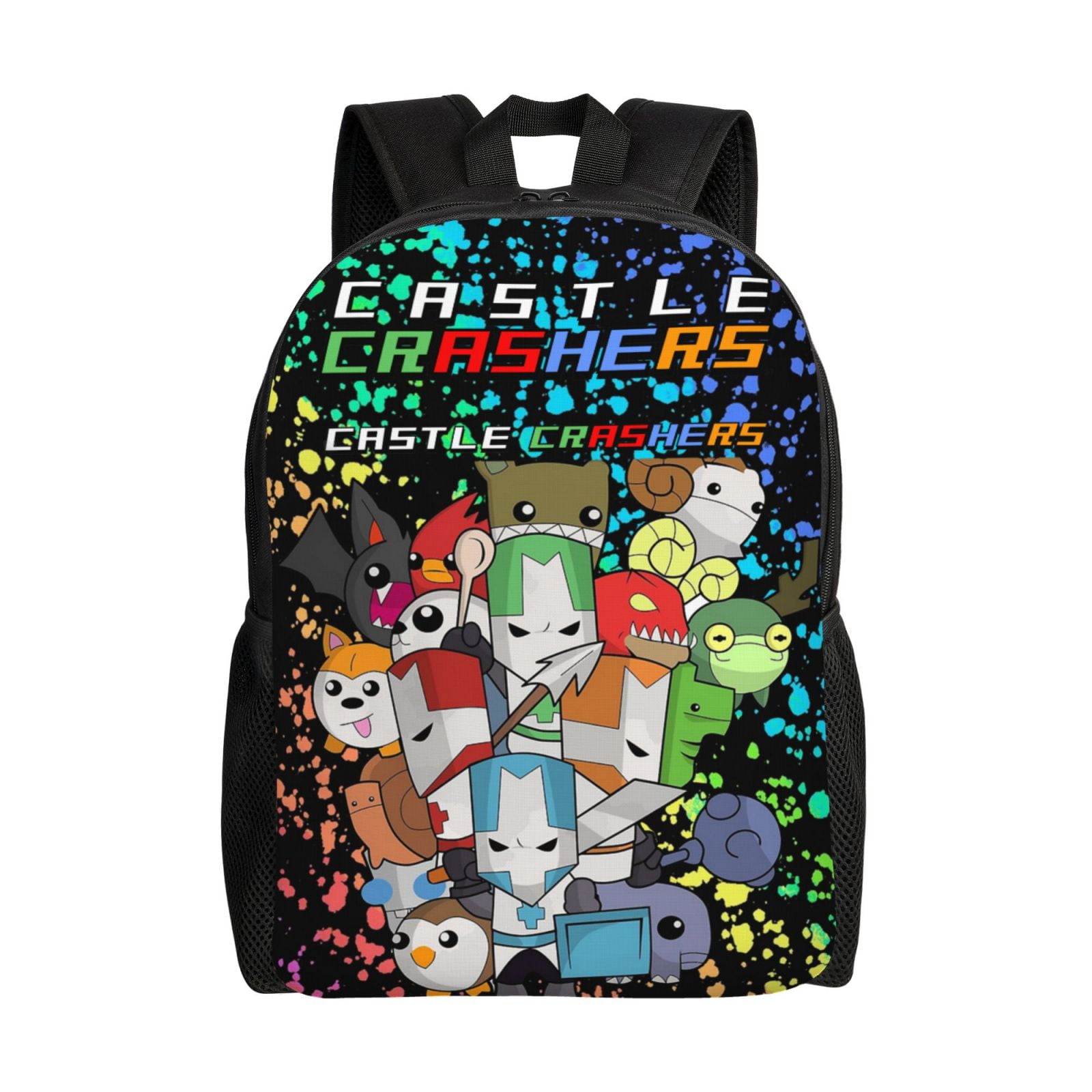 Castle Crashers Game Logo Backpack Laptop School Bag Student Satchel ...