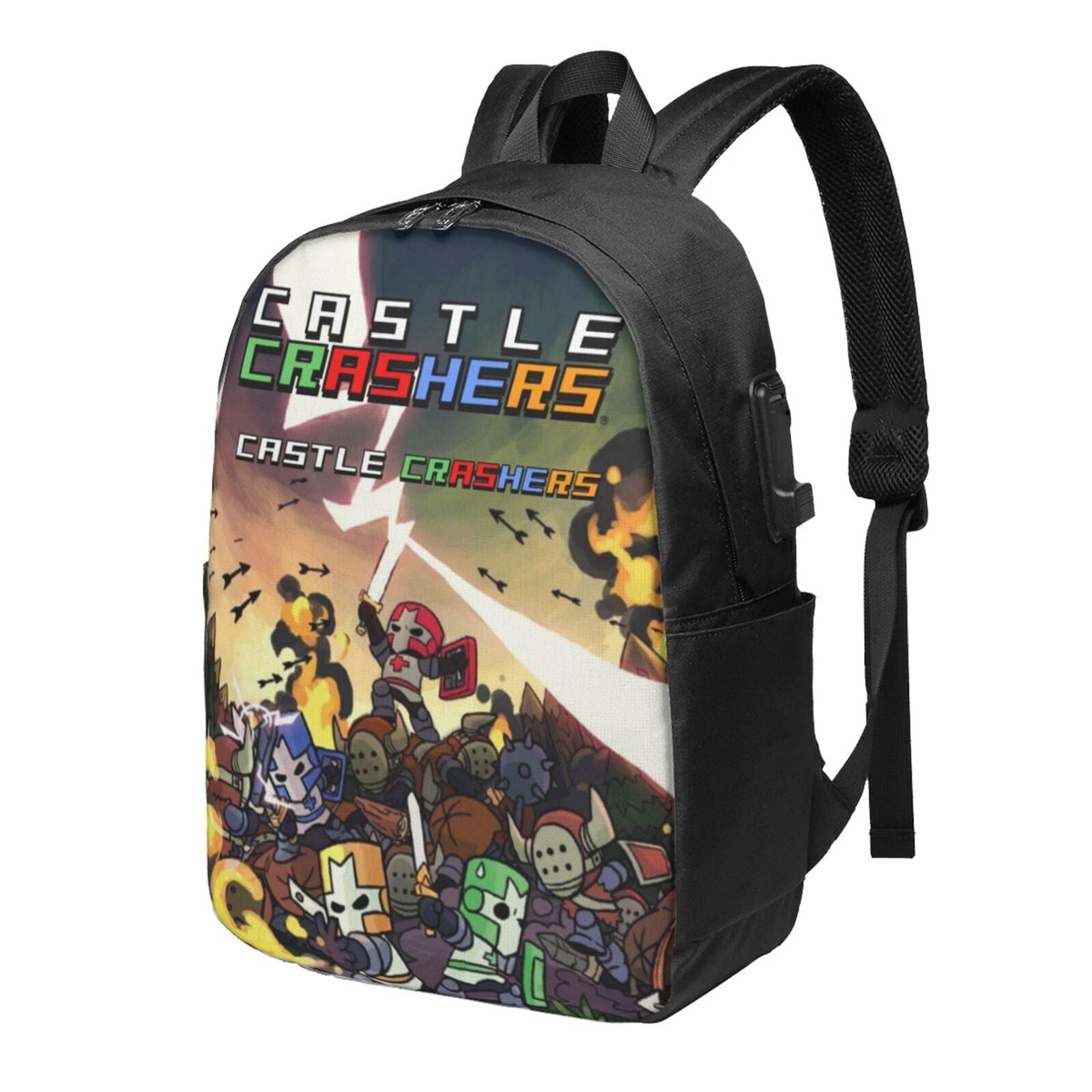Castle Crashers Game Logo School Backpack Laptop Bag Unisex Daypack ...