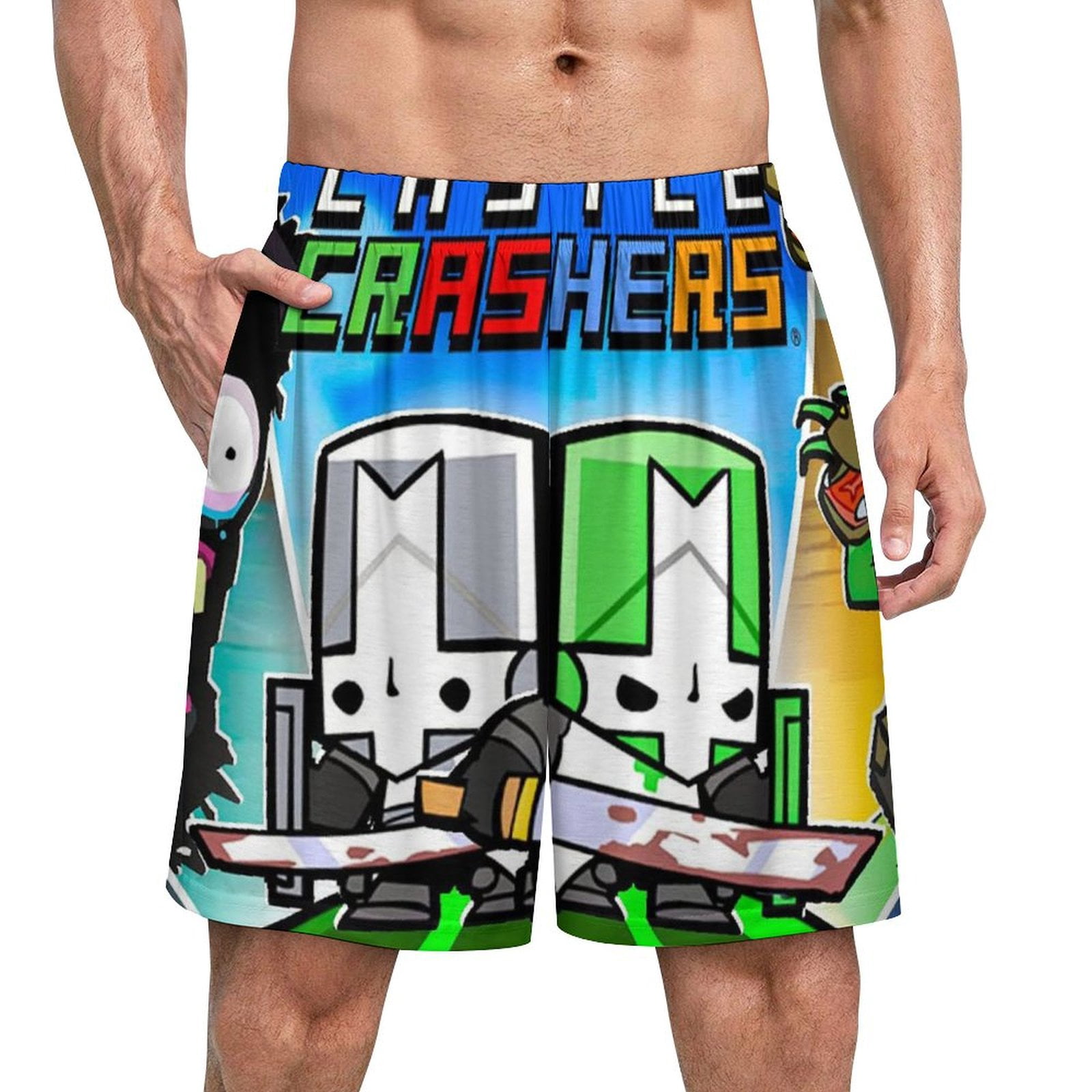 Castle Crashers Game Play Pajama Pants For Men Lounge Shorts Bottoms ...
