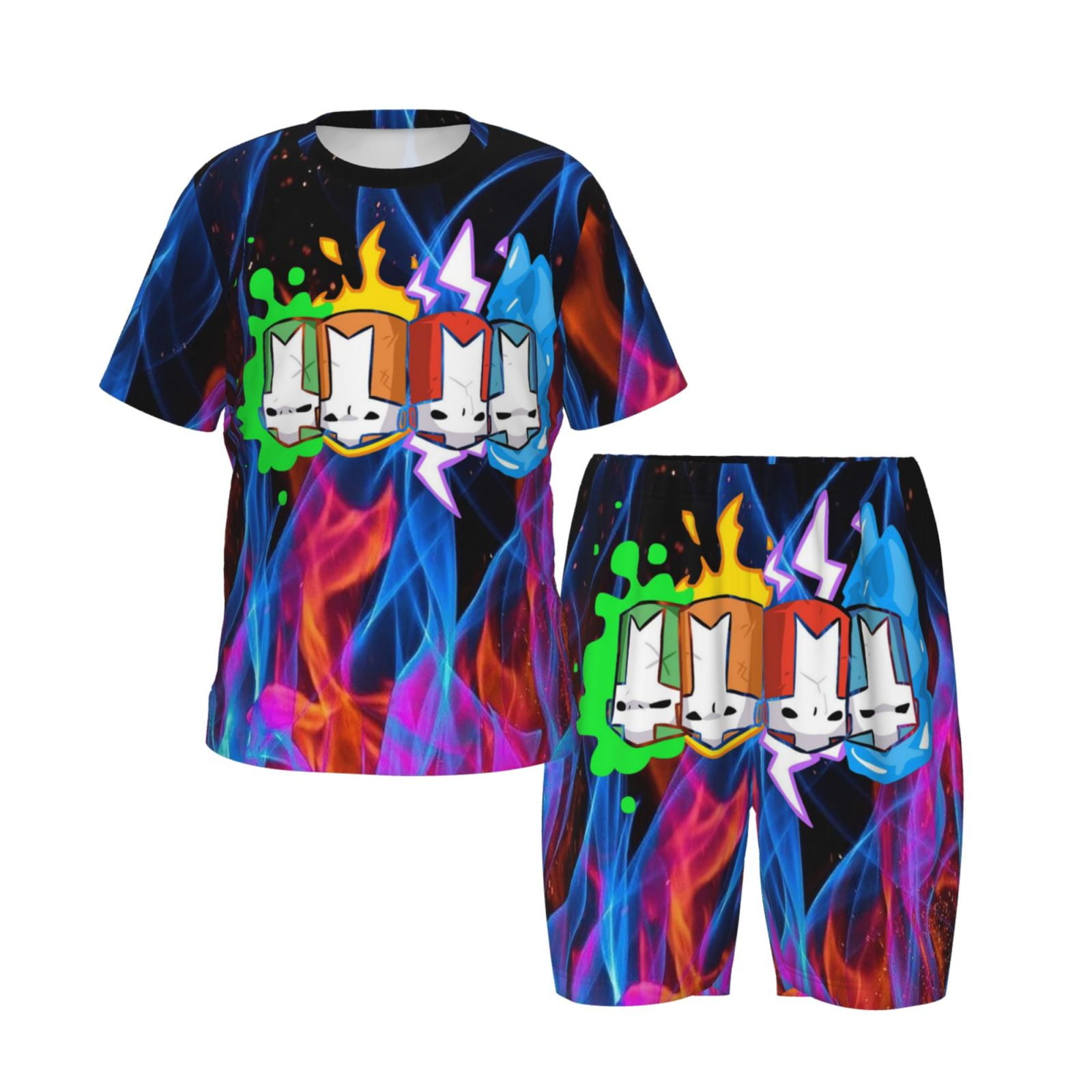 Castle Crashers Kid Pajamas Summer Short Sleeve Pjs Set Sleepwear ...