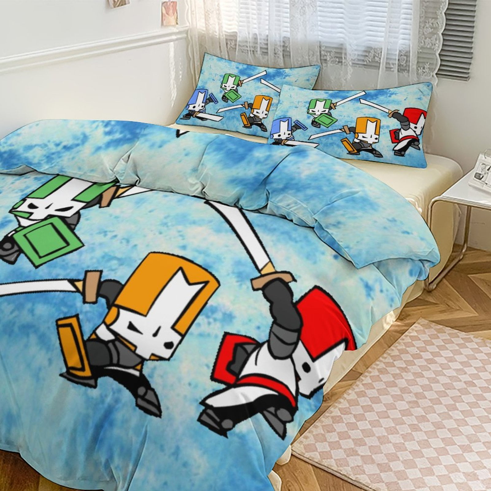 Castle Crashers Knight 3 Pieces Bedding Sets Double Sided Printed Soft ...