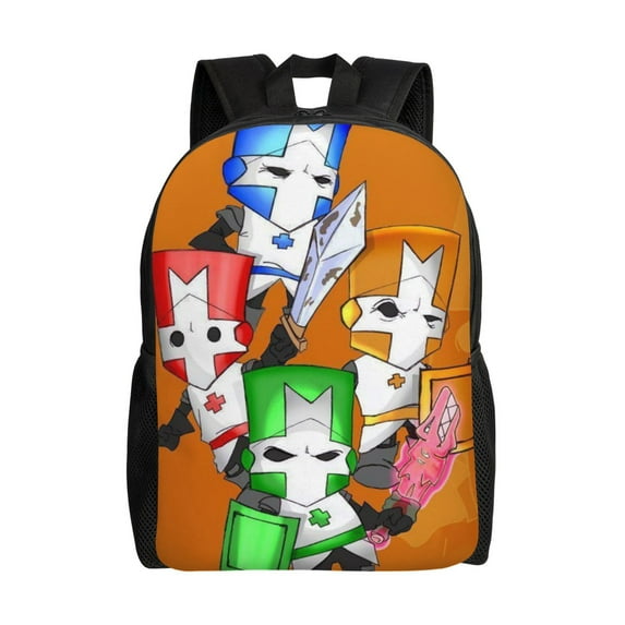 Castle Crashers Knight Backpack Laptop School Bag Student Satchel ...