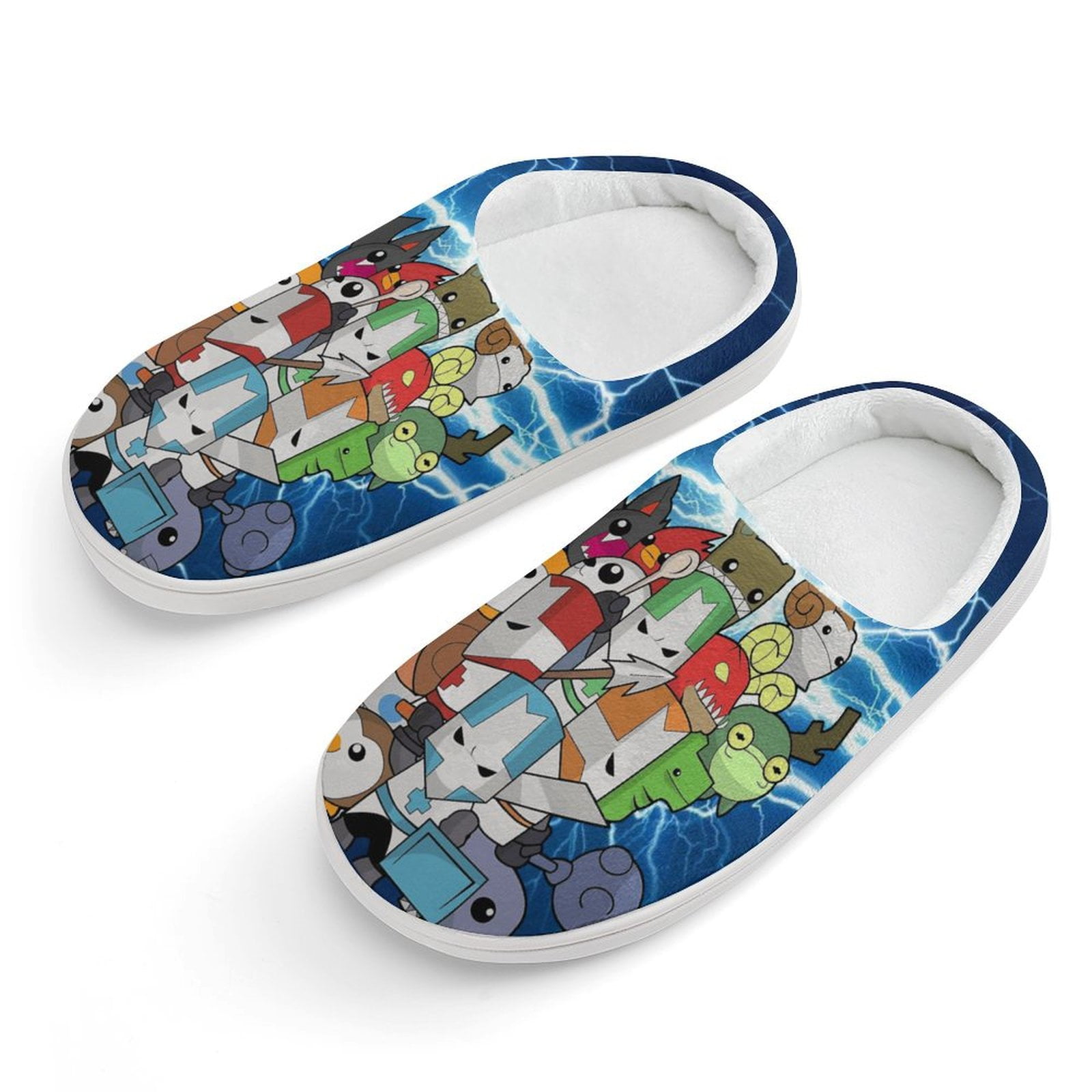 Castle Crashers Knight Game Cotton Slippers For Kids Winter Warm Soft ...