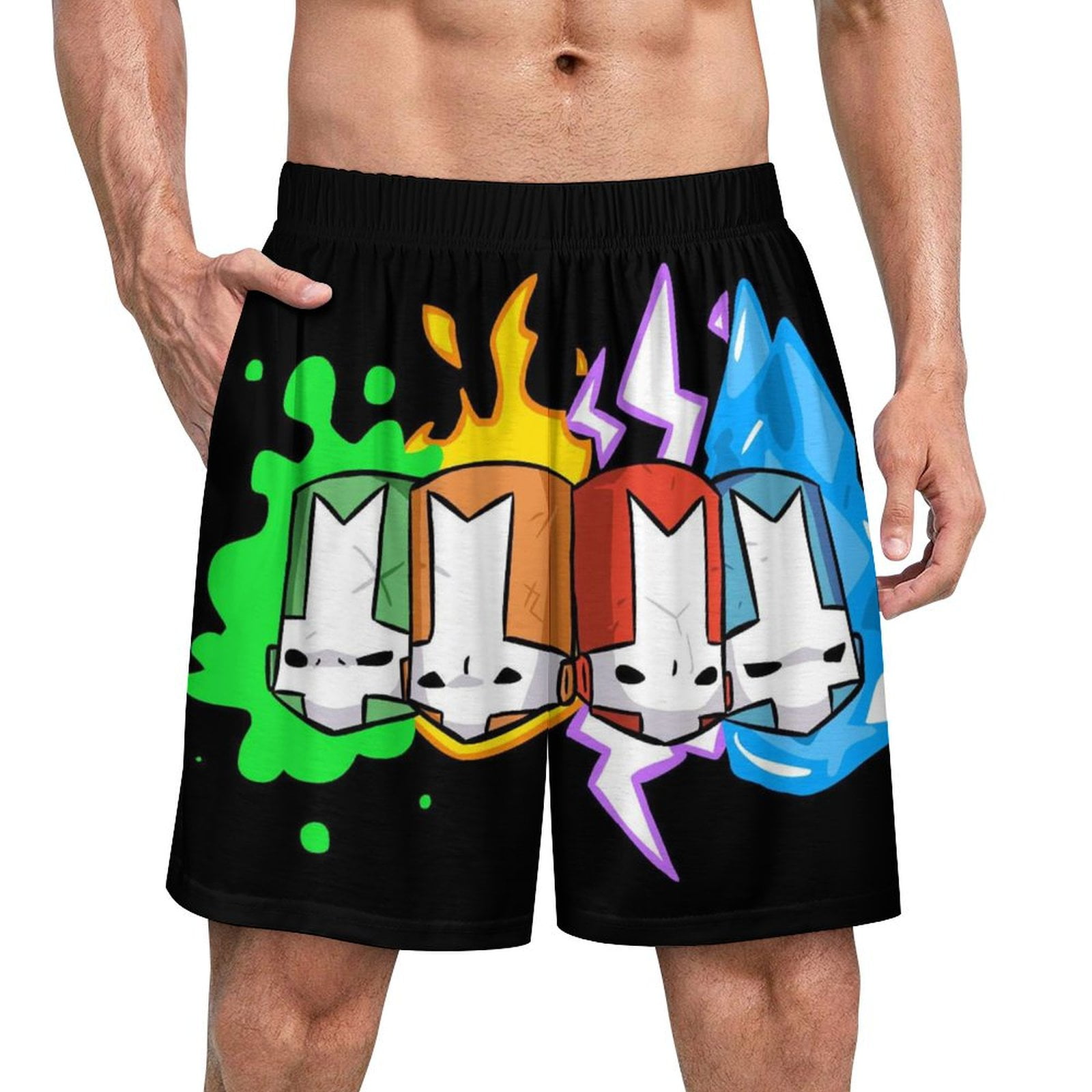Castle Crashers Knight Game Pajama Pants For Men Lounge Shorts Bottoms ...
