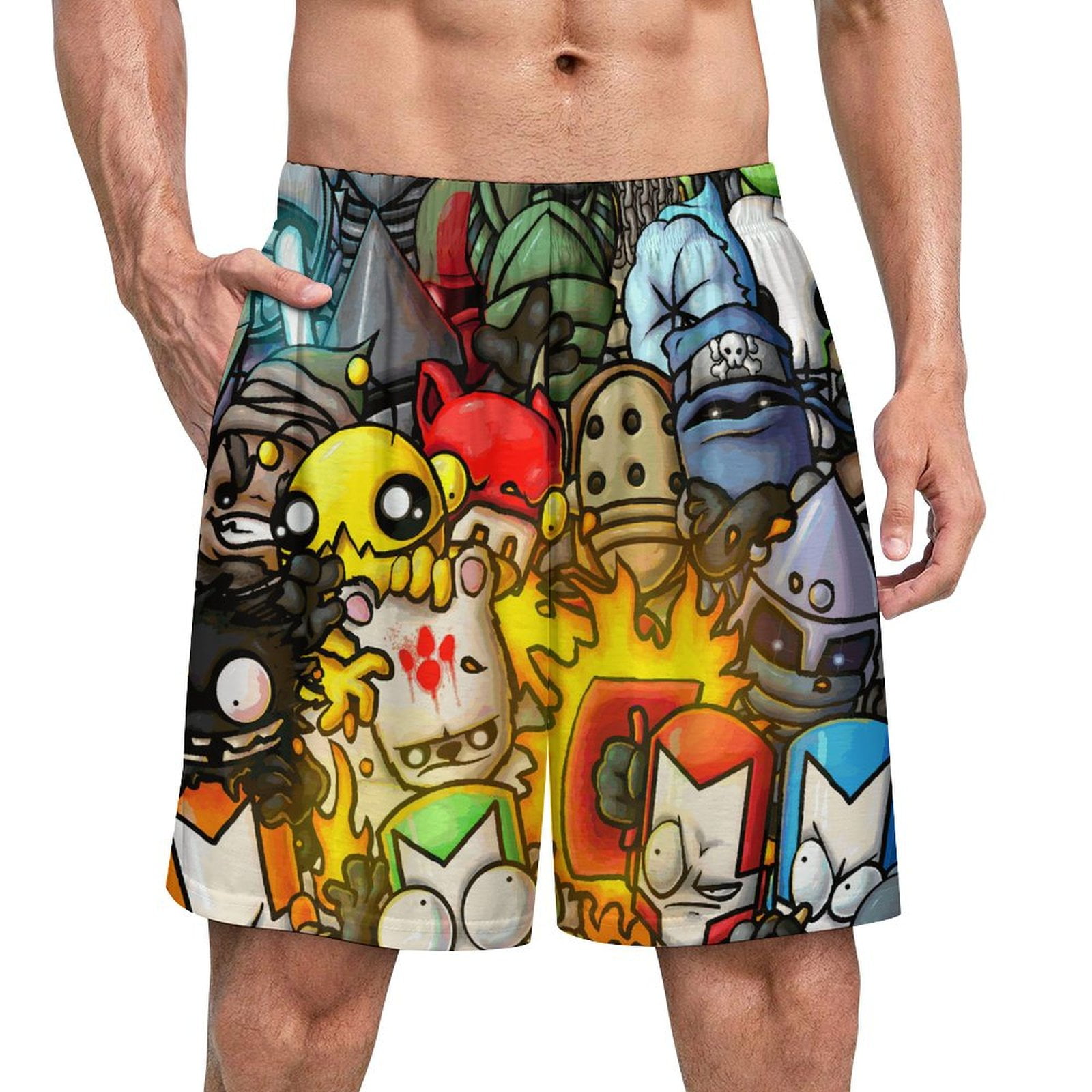 Castle Crashers Knight Game Pajama Pants For Men Lounge Shorts Bottoms ...