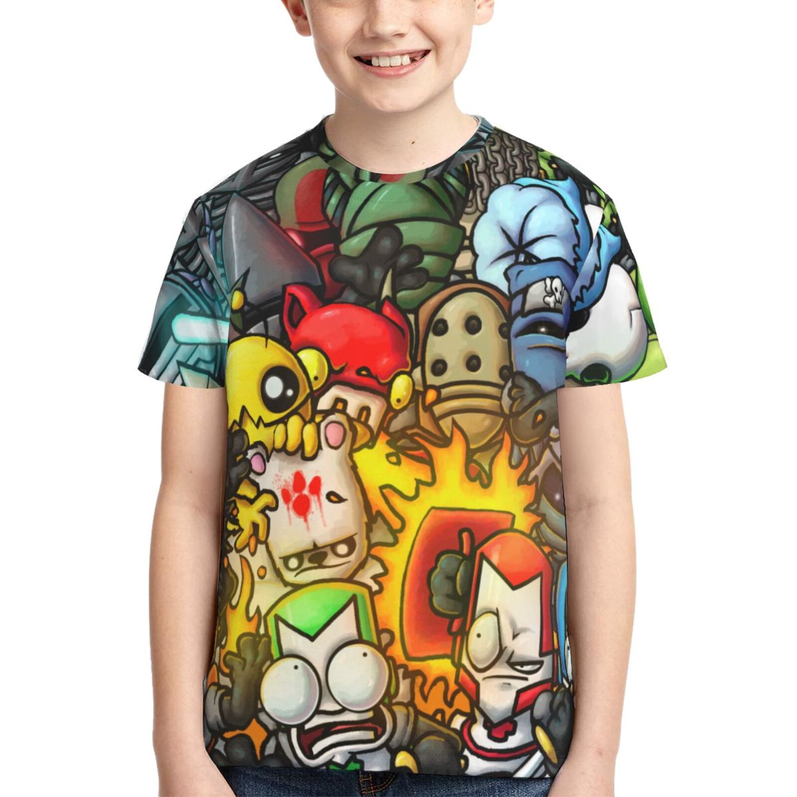Castle Crashers Knight Game Teen T Shirts Unisex Crewneck Short Sleeve ...