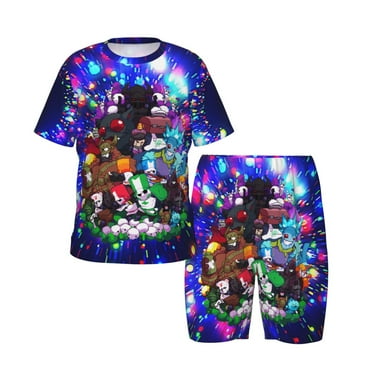 Sprunki Incredibox Kid Pajamas Summer Short Sleeve Pjs Set Sleepwear ...