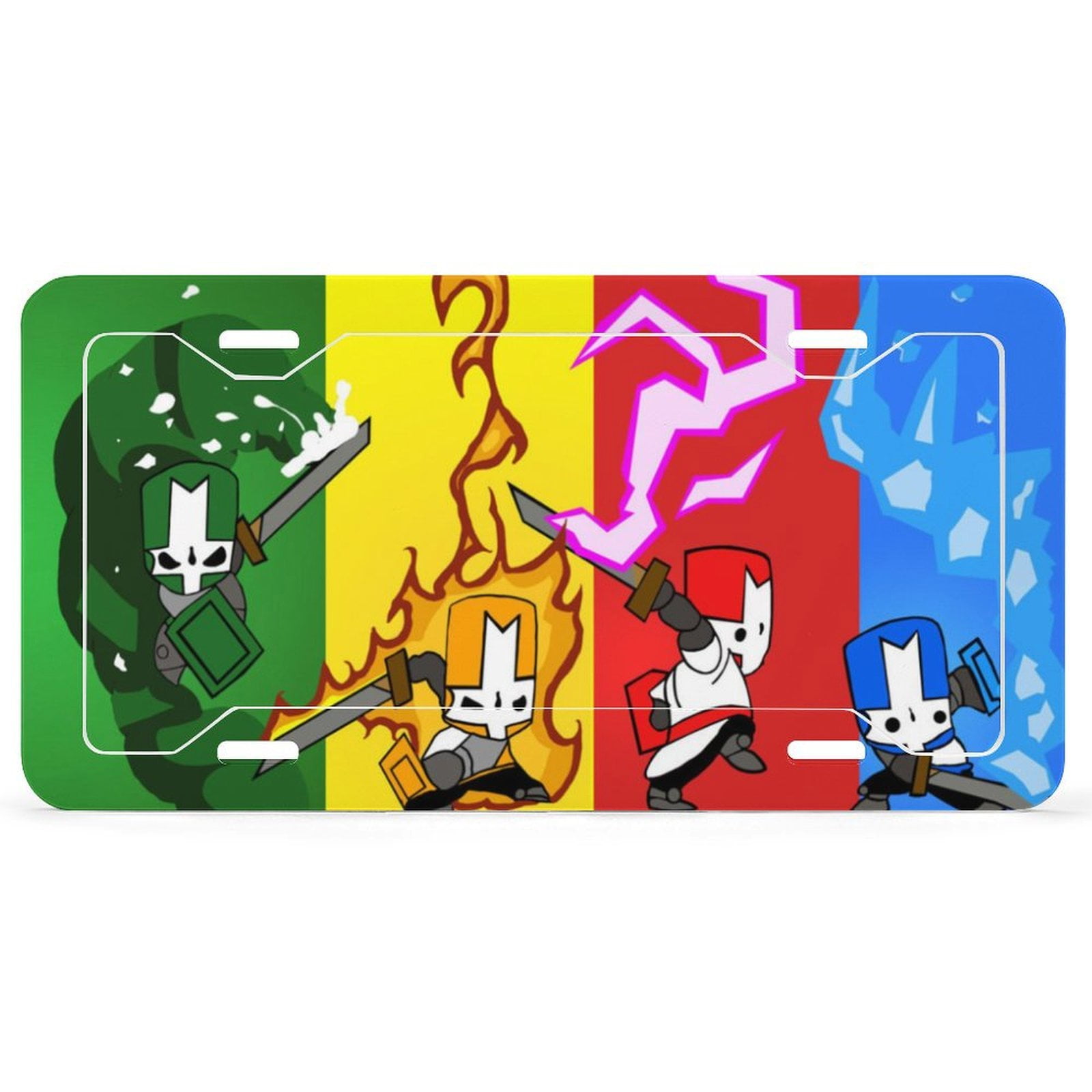 Castle Crashers Knight License Plate Covers Frames Aluminum Auto Truck ...