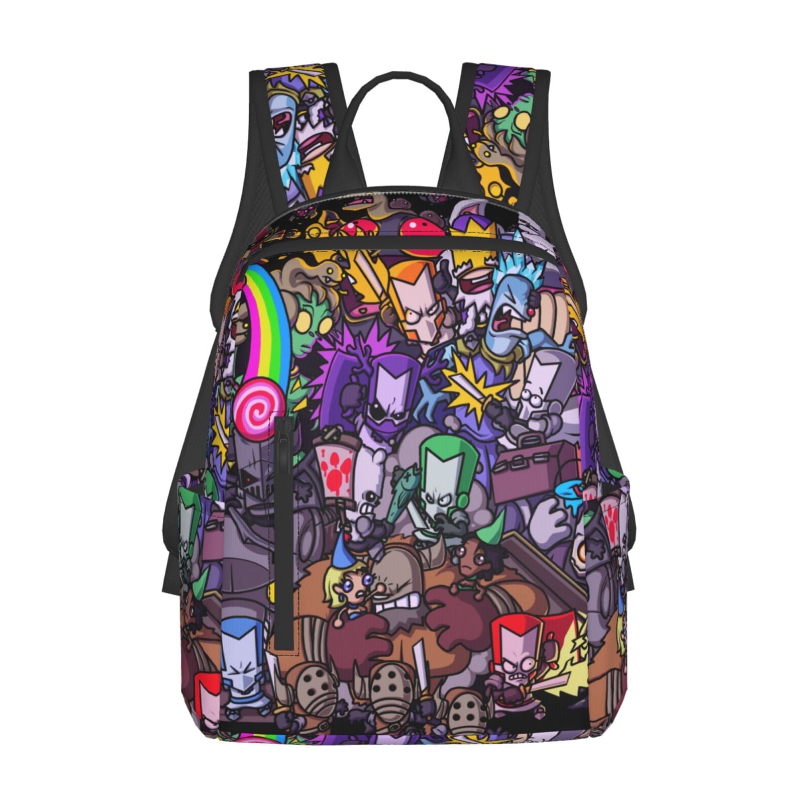 Castle Crashers Lightweight Backpack Student Bookbag School Bag Satchel ...