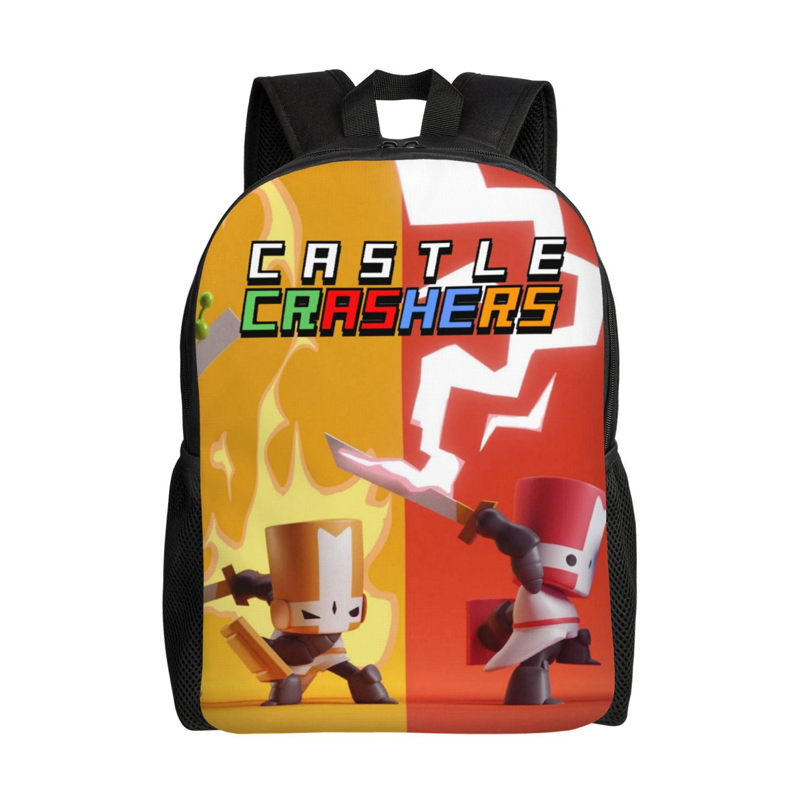 Castle Crashers Logo Backpack Laptop School Bag Student Satchel ...