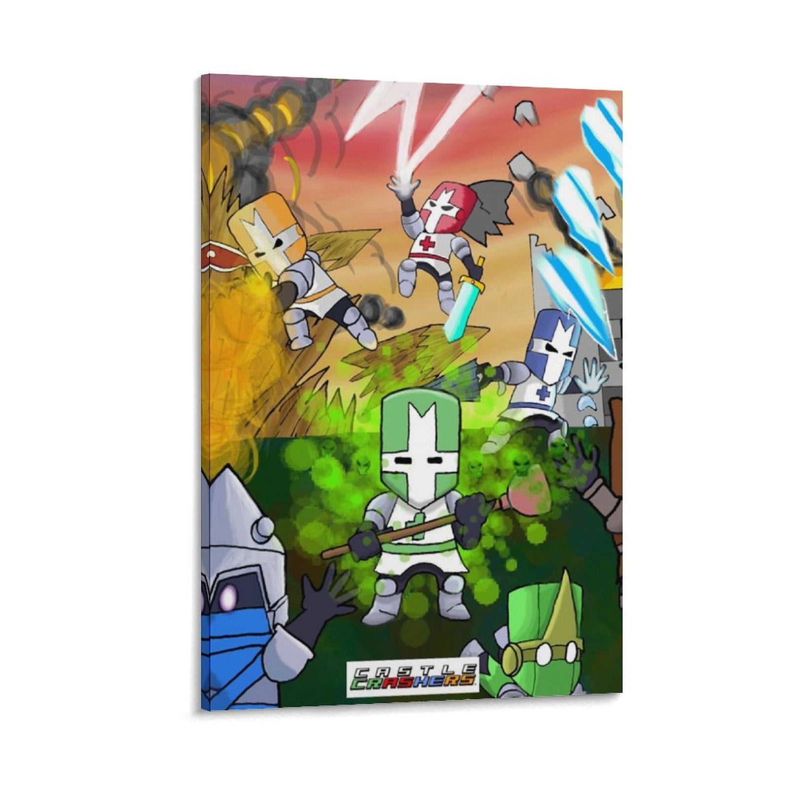 Castle Crashers Paintings, 20x30inch Single Hanging Painting Home Decor Canvas Wall Art Painting ...
