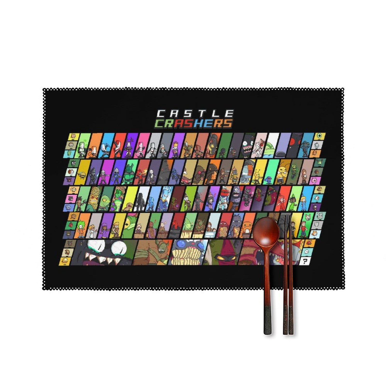 Castle Crashers Place Mats, Decorative Placemats Set of 4 Washable ...