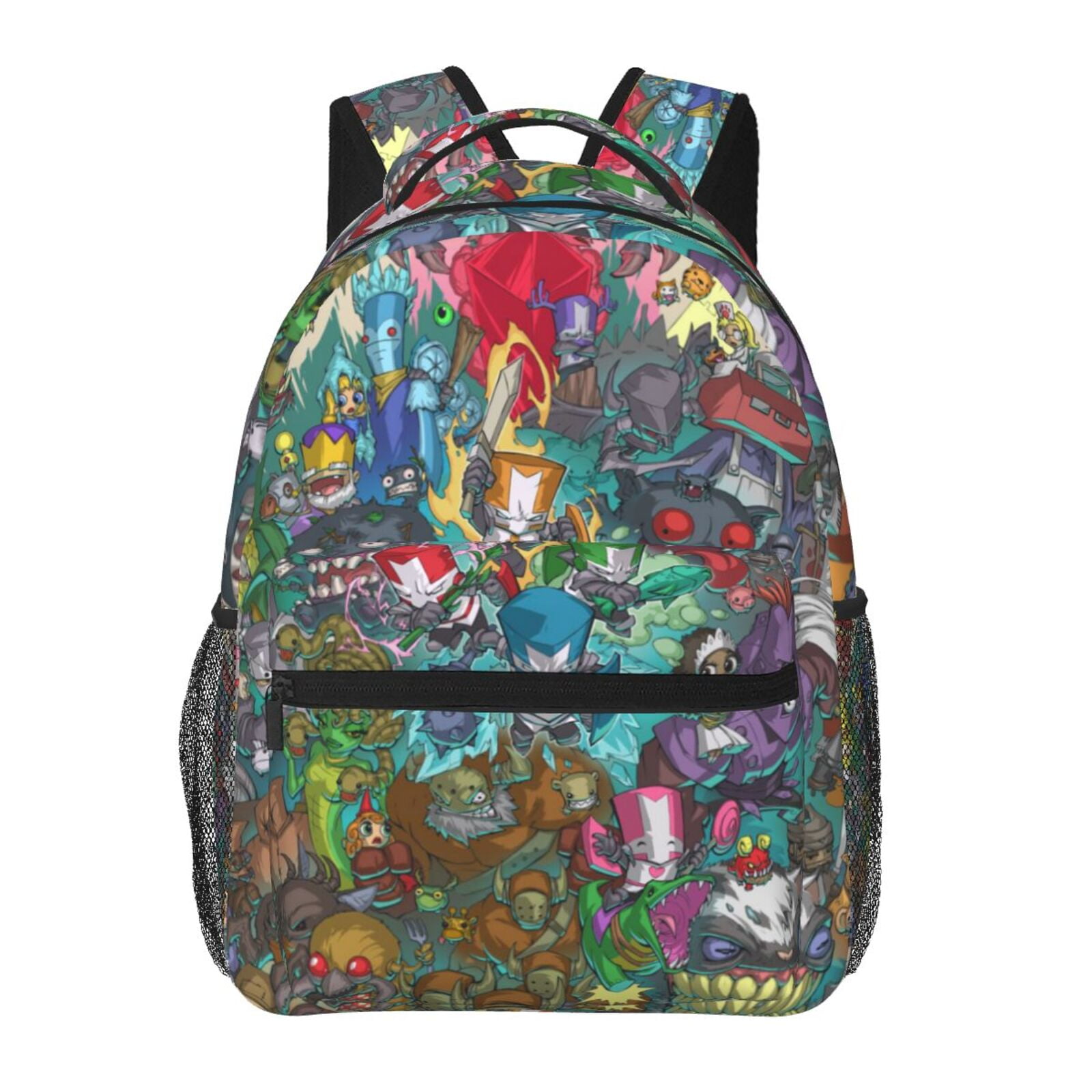 Castle Crashers Poster Adjustable Laptop Backpack School Student Book ...