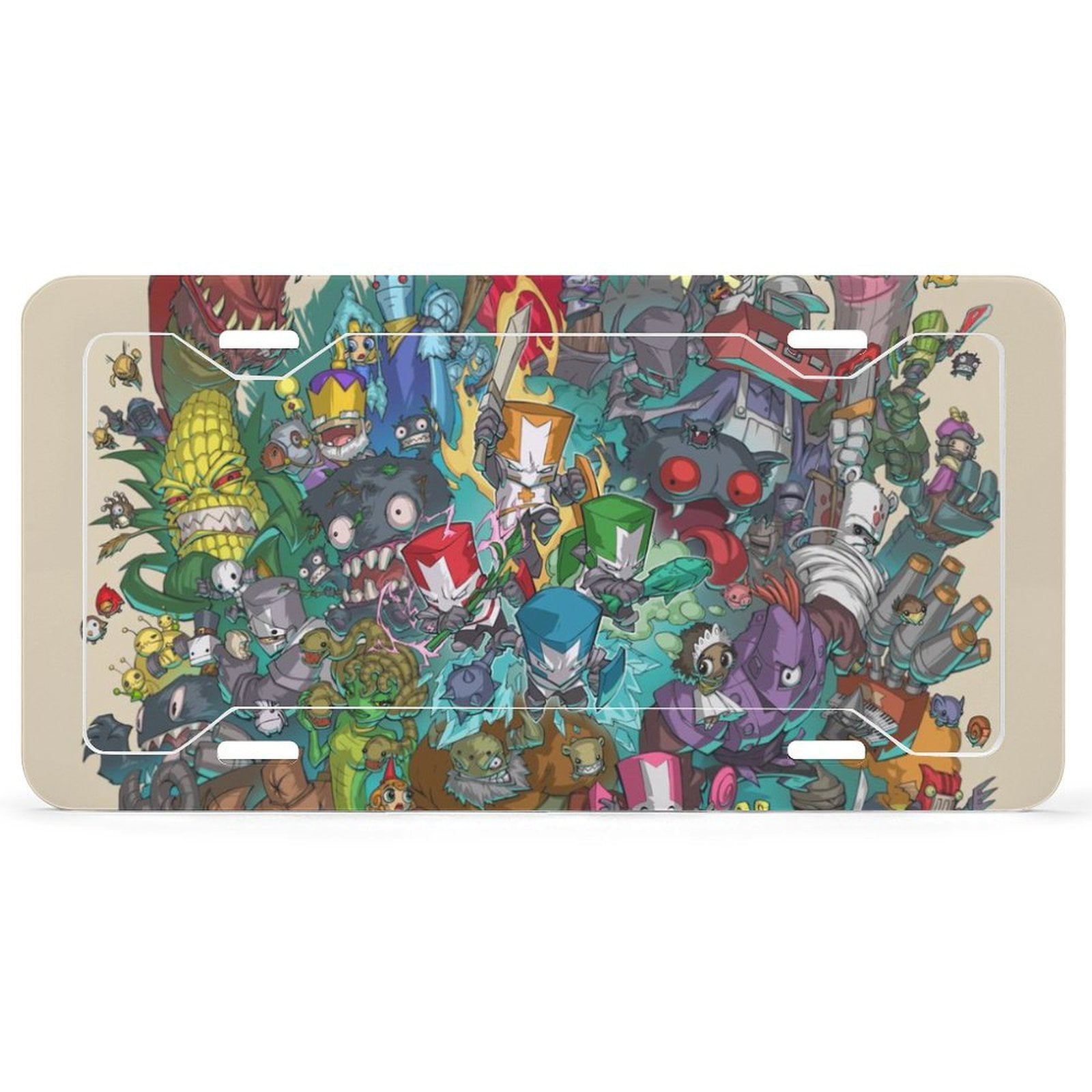 Castle Crashers Poster License Plate Covers Frames Aluminum Auto Truck ...