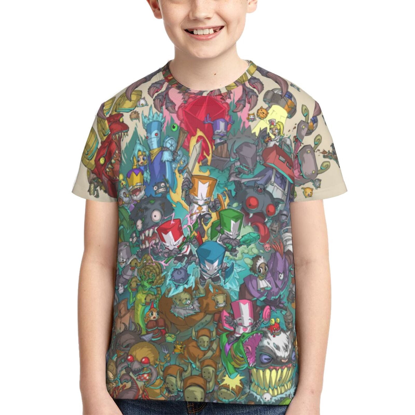 Castle Crashers Poster Teen T Shirts Unisex Crewneck Short Sleeve T ...