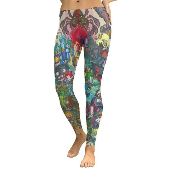 Castle Crashers Poster Women's Yoga Pants High Waisted Tummy Control ...