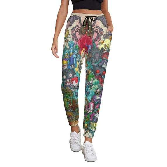 Castle Crashers Poster Womens Sweatpants Joggers Pants Trousers 3D ...