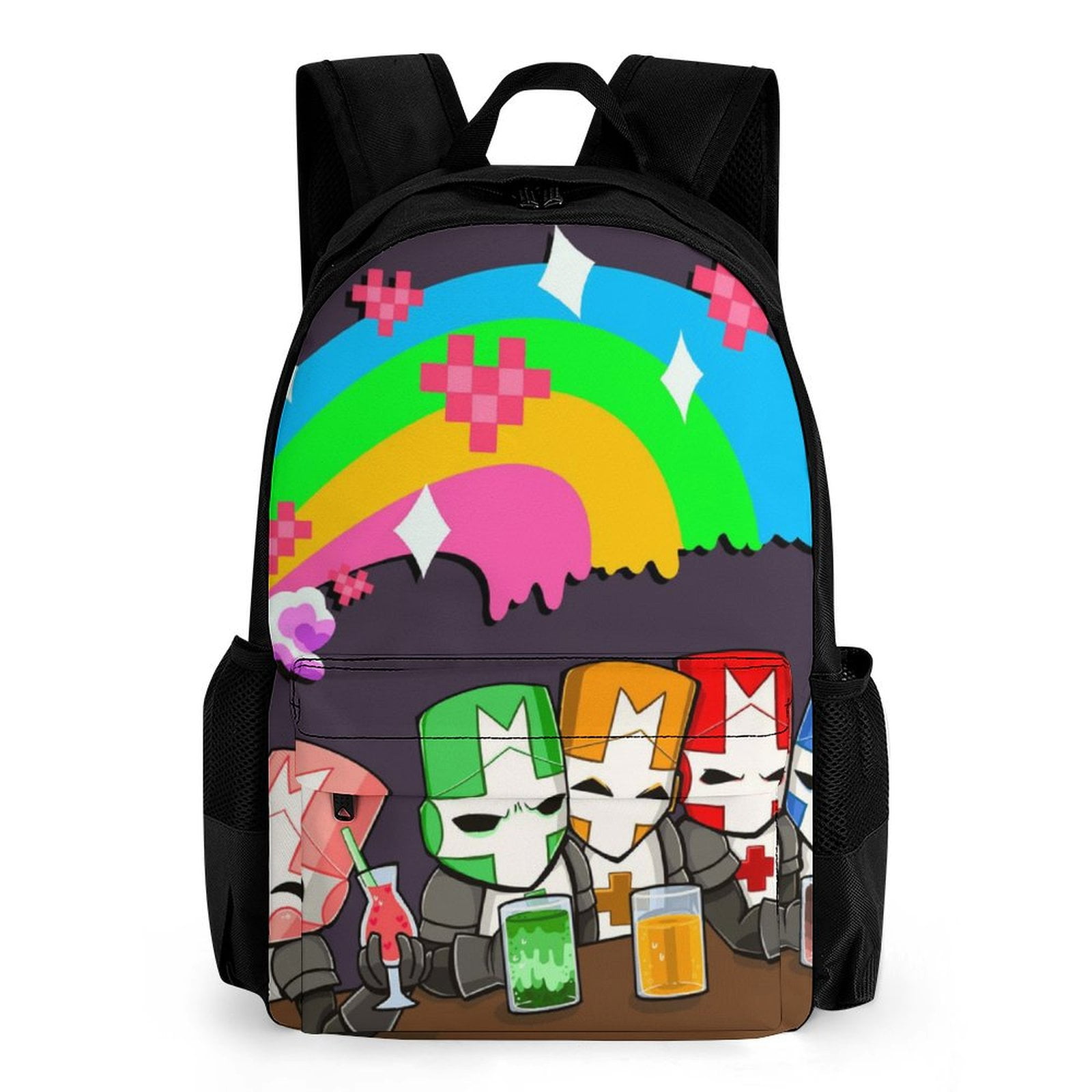 Castle Crashers Rainbow Game Backpack Laptop Bag Large Capacity ...