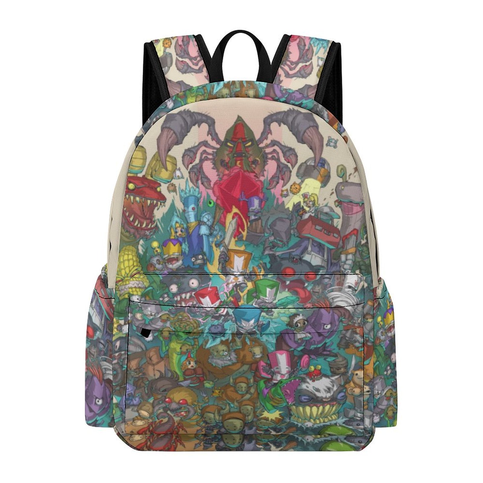 Castle Crashers School Backpack Hiking Knapsack Trendy Unisex Shoulders ...