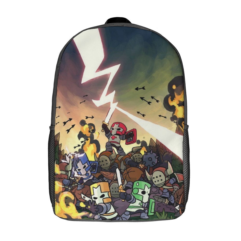 Castle Crashers School Backpack Shoulder Bag 17 Inch Casual Daypack ...