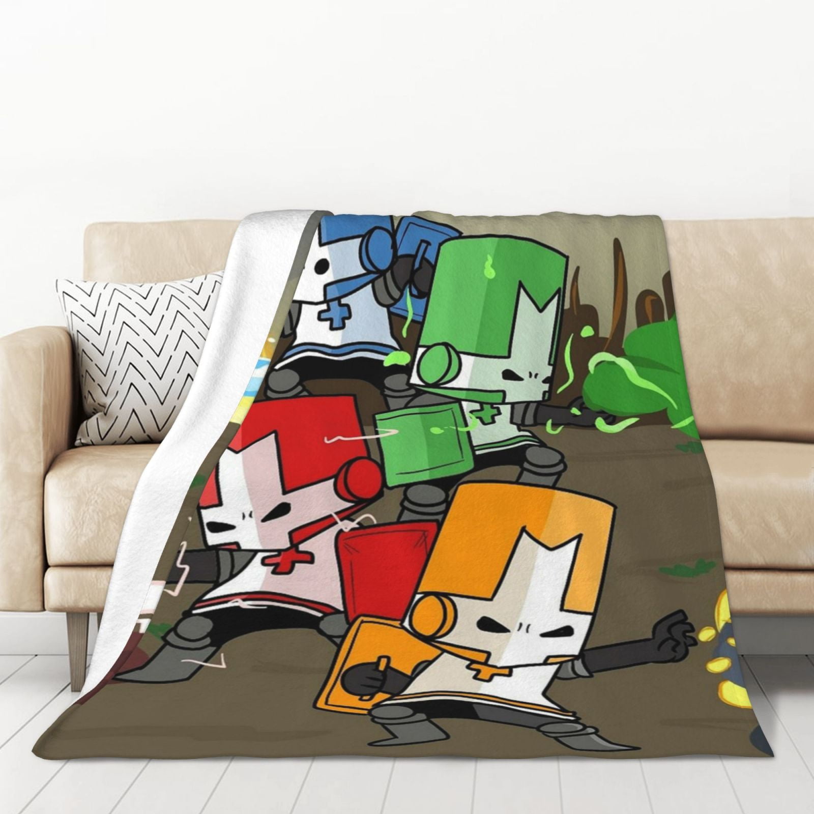 Castle Crashers Throw Blanket 50"X70" Air Conditioning Blanket Quilt ...