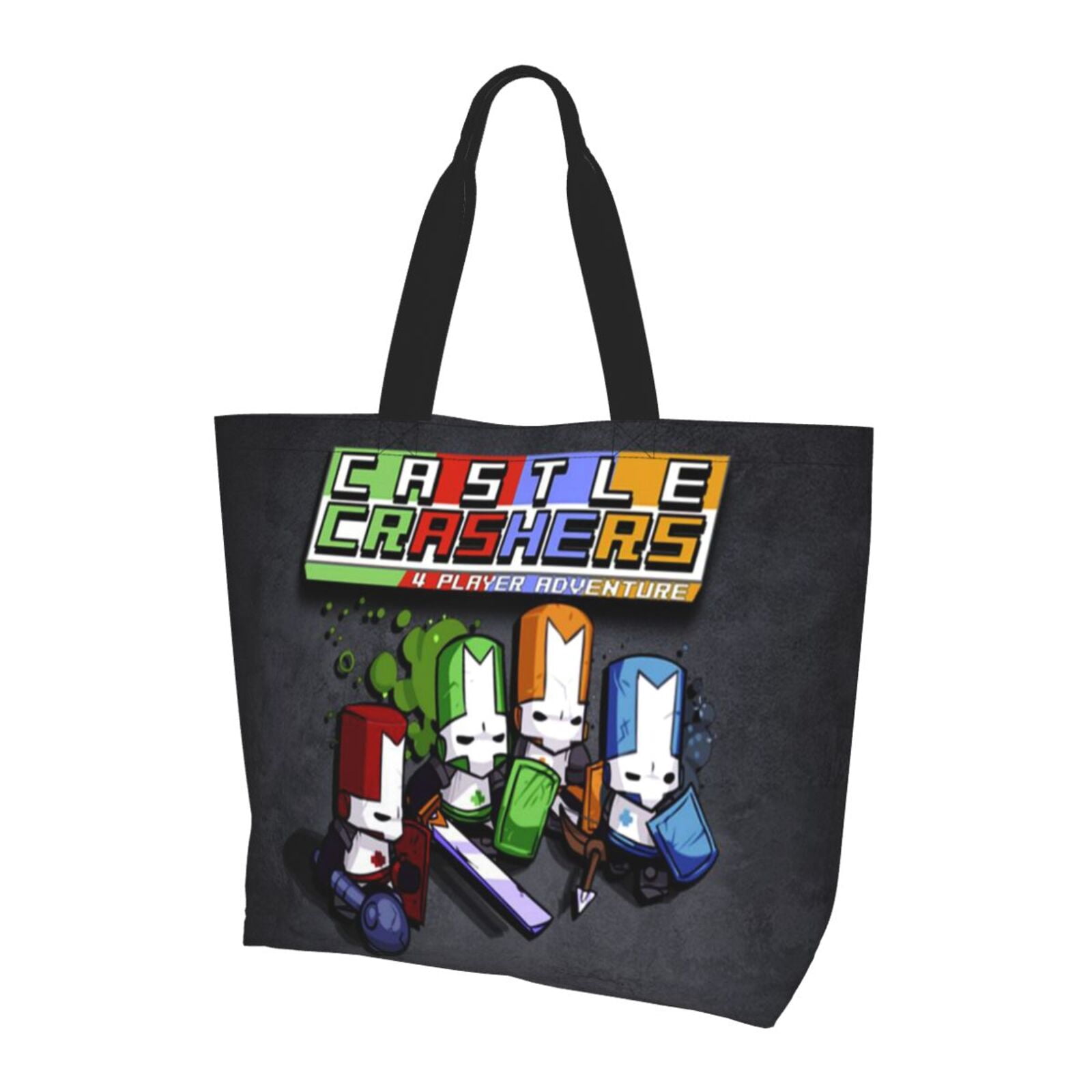 Castle Crashers Tote Bag For Women Cute Beach Bag Portable Handbag ...