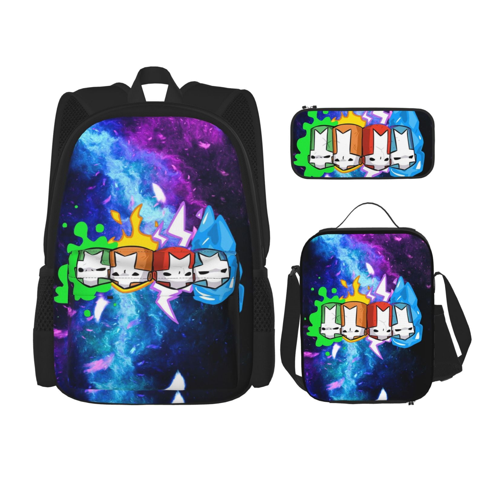 Castle Crashers Travel Camping Work Backpack for Womens/Mens Gifts ...