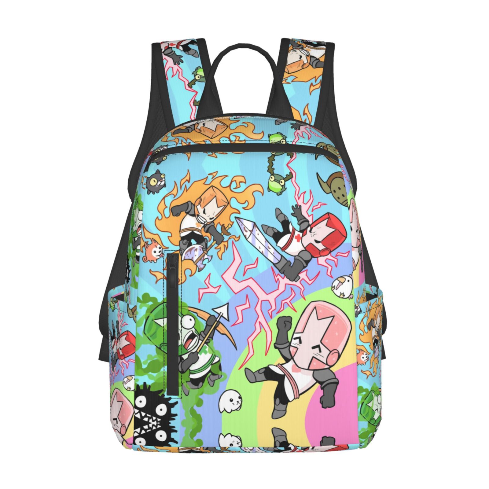 Castle Crashers Travel Camping Work Backpack for Womens/Mens Gifts ...