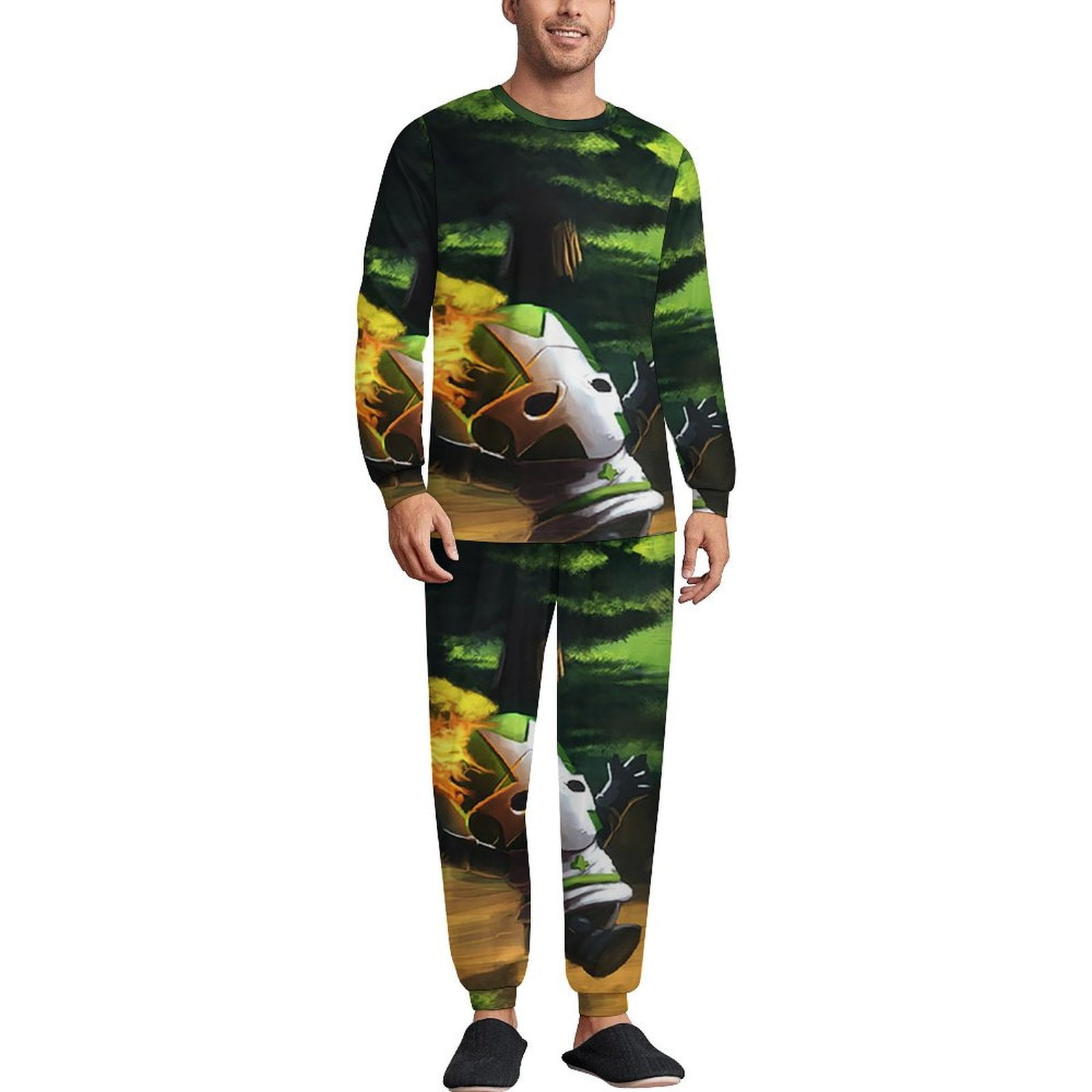 Castle Crashers Unisex Adults Round Neck Pajama Set Two Piece Set ...