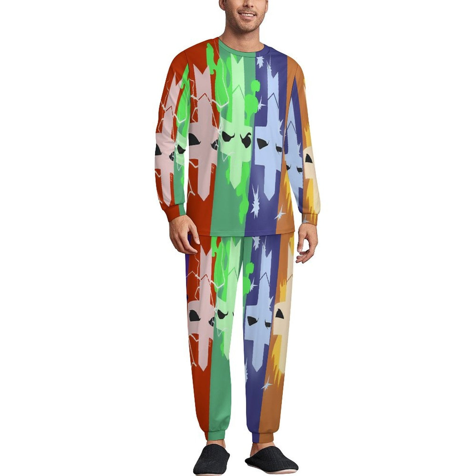 Castle Crashers Unisex Adults Round Neck Pajama Set Two Piece Set ...