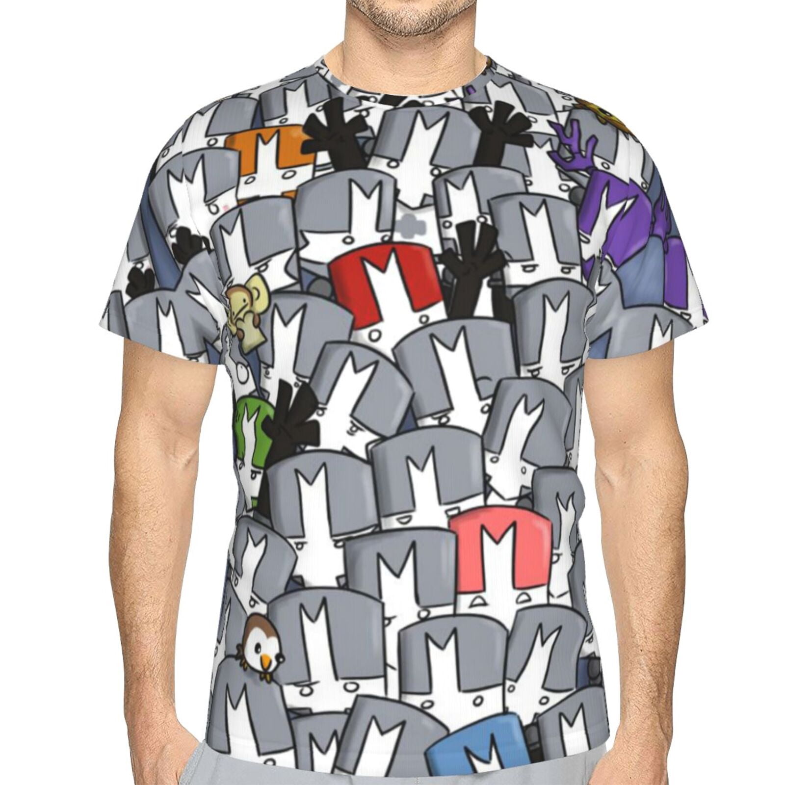 Castle Crashers Unisex Short Sleeve T-Shirt, Men'/Women's Tshirt Sports ...