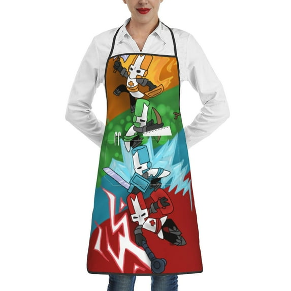 Castle Crashers Waterproof Apron Home Decor Kitchen Fashion Apron For ...