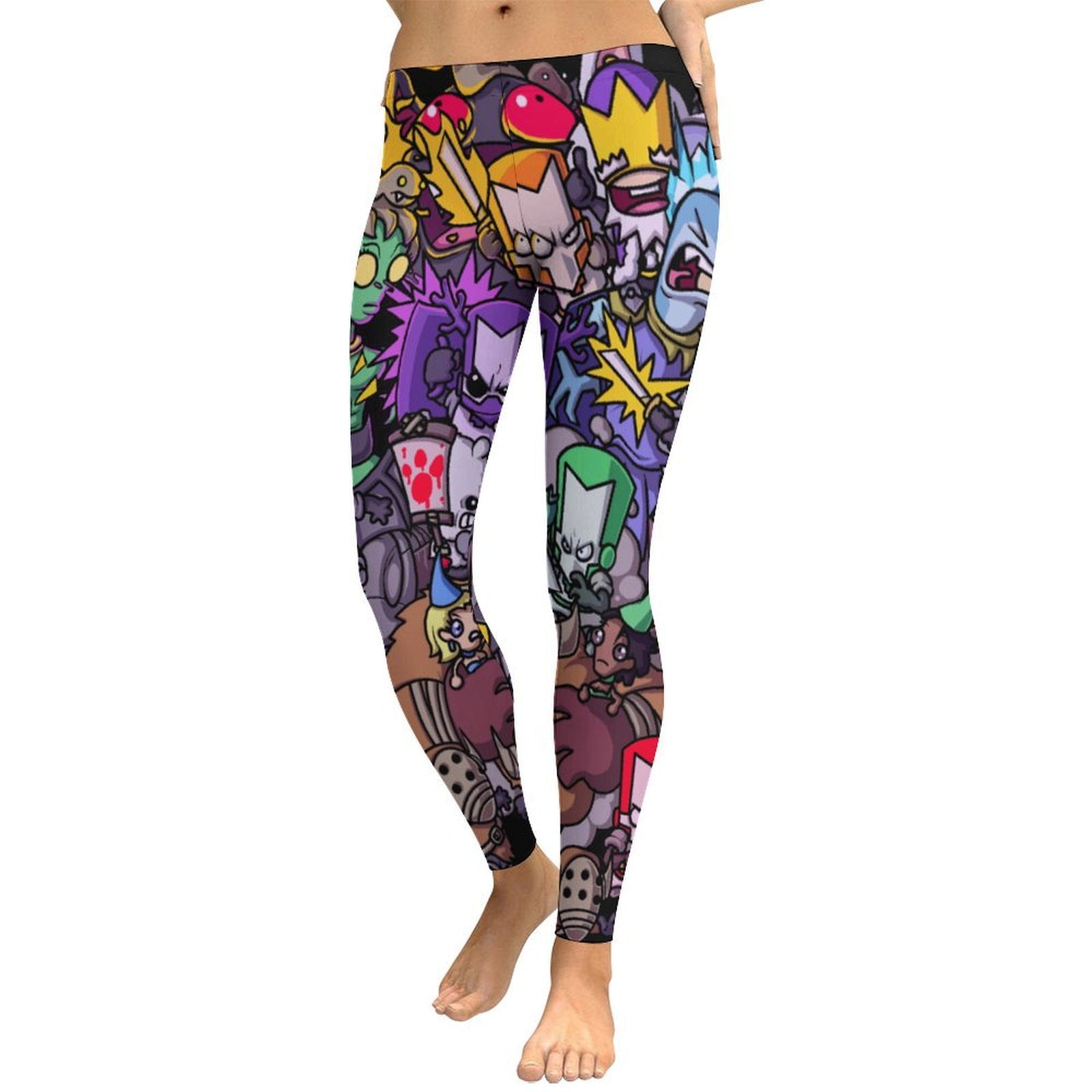Castle Crashers Women's Yoga Pants High Waisted Tummy Control Non See ...