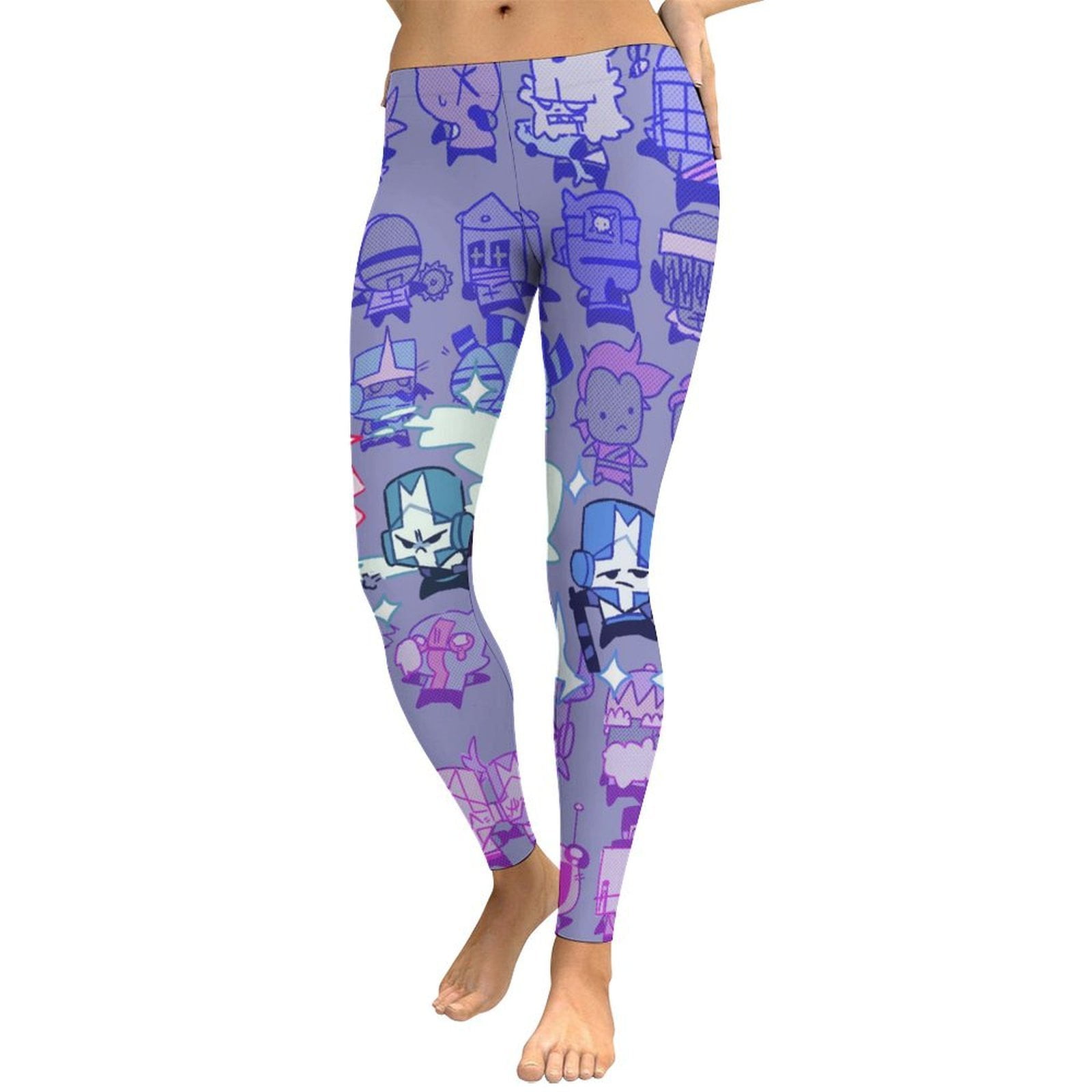 Castle Crashers Women's Yoga Pants High Waisted Tummy Control Non See ...