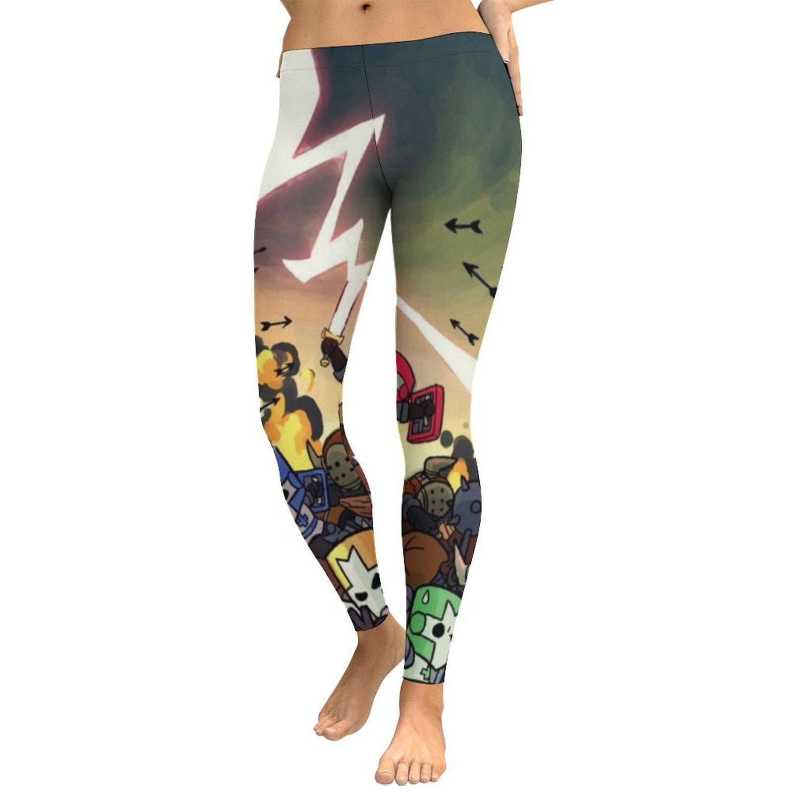 Castle Crashers Women's Yoga Pants High Waisted Tummy Control Non See ...