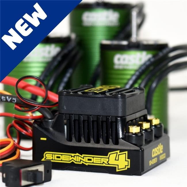 Castle Creations 010016410 Sw 4 12.6v 2a BEC WP Sensorless ESC W/1412 ...