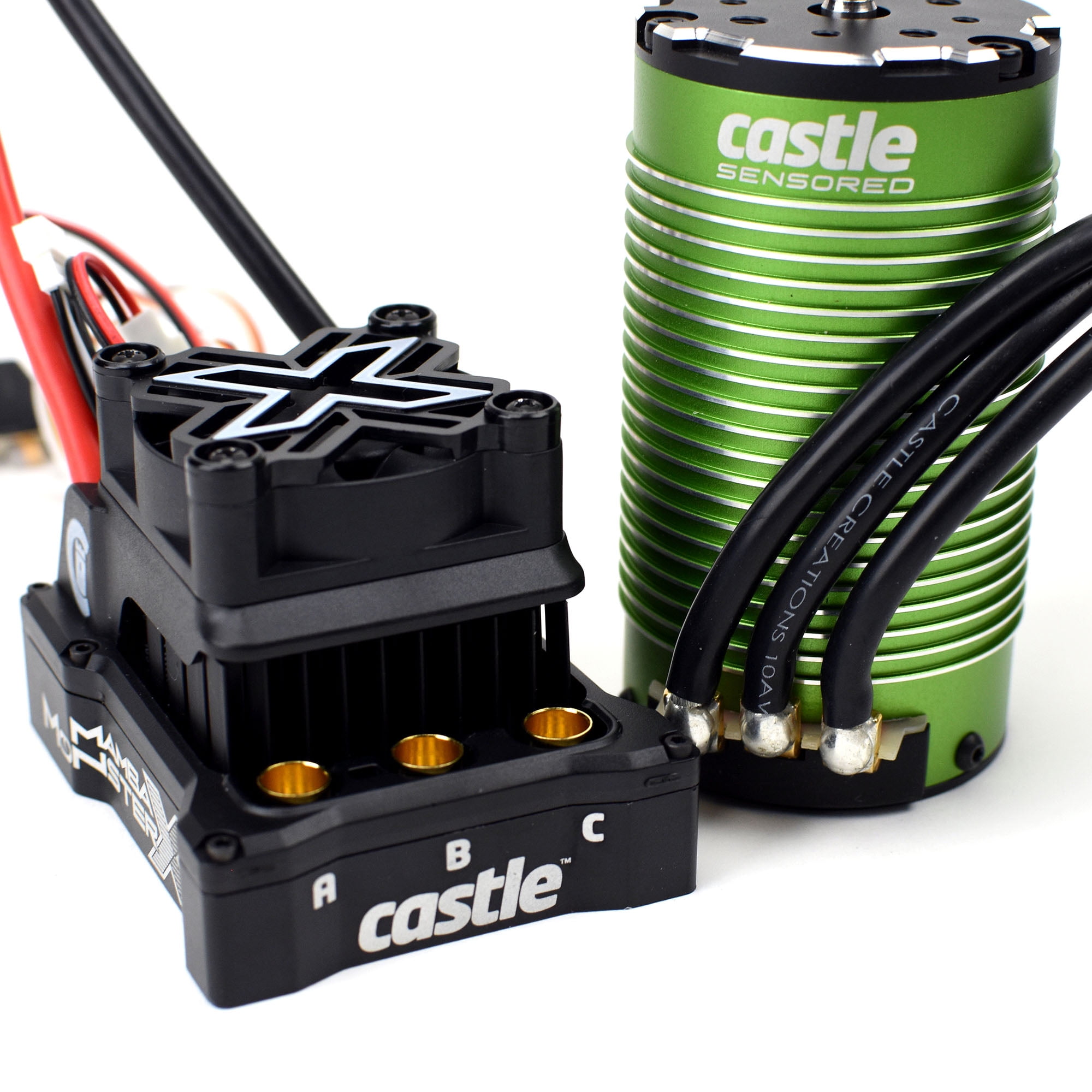 Castle Creations 1/6 Mamba Monster X 8S ESC/Motor Combo 1717-1260KV ...