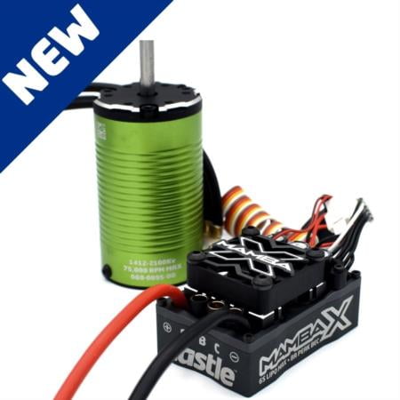 Castle Creations Mamba X SCT 1/10 Brushless Combo w/1412 (2100kV) (5mm ...