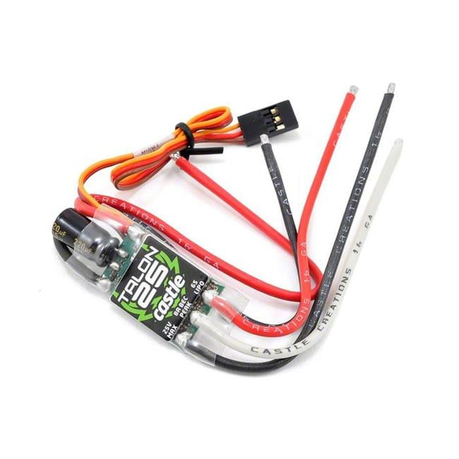 Castle Creations Talon 25-Amp 25V ESC w/8-Amp BEC CSE010012800 Speed ...